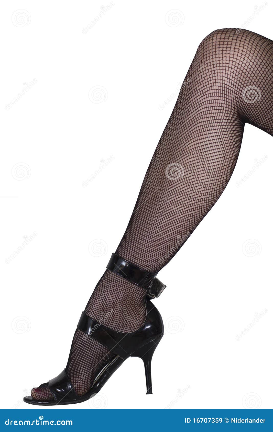 Gorgeous leg stock image. Image of girl, fishnets, fetish - 16707359