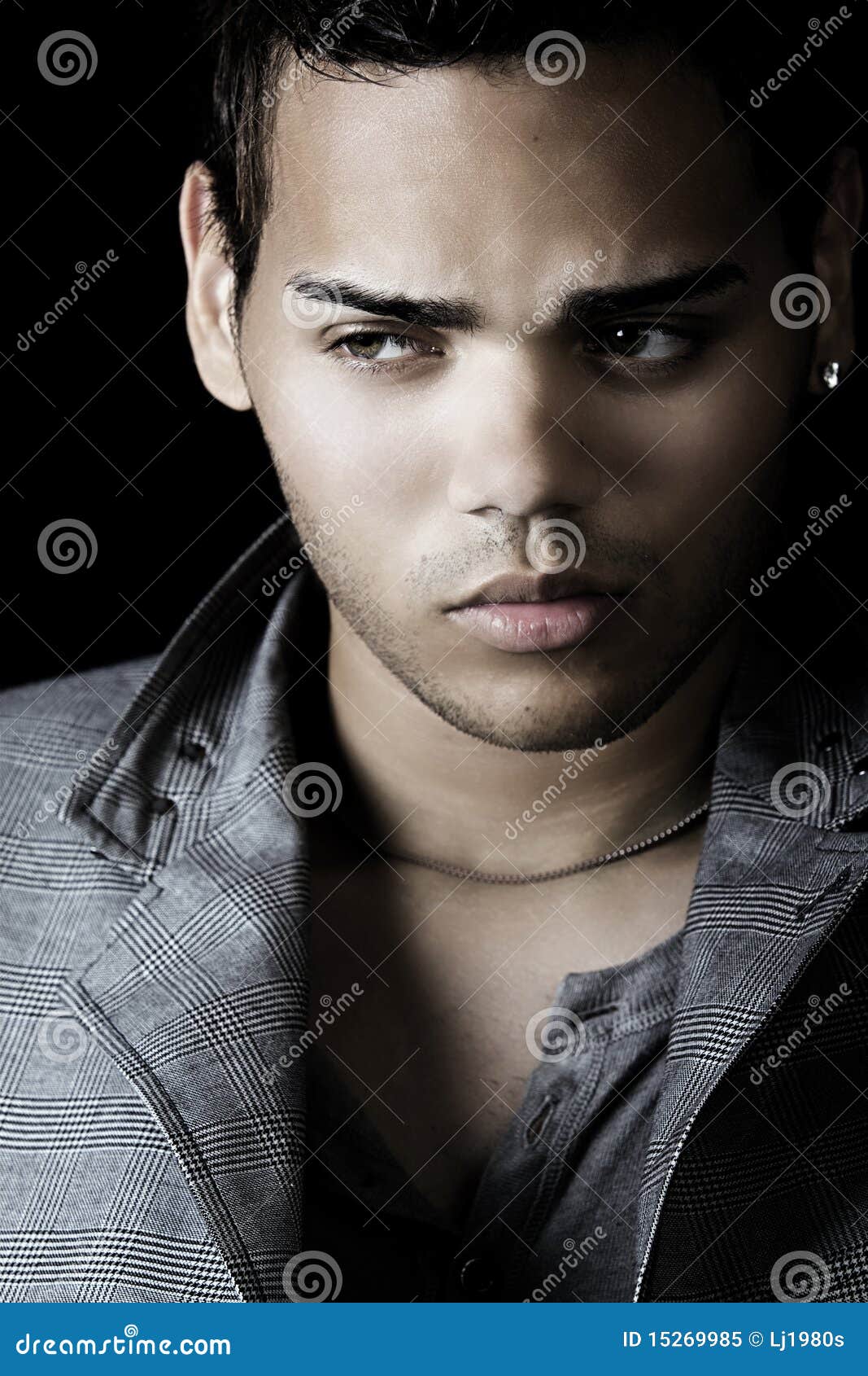 Gorgeous man stock image. Image of beauty, thoughtful - 15269985