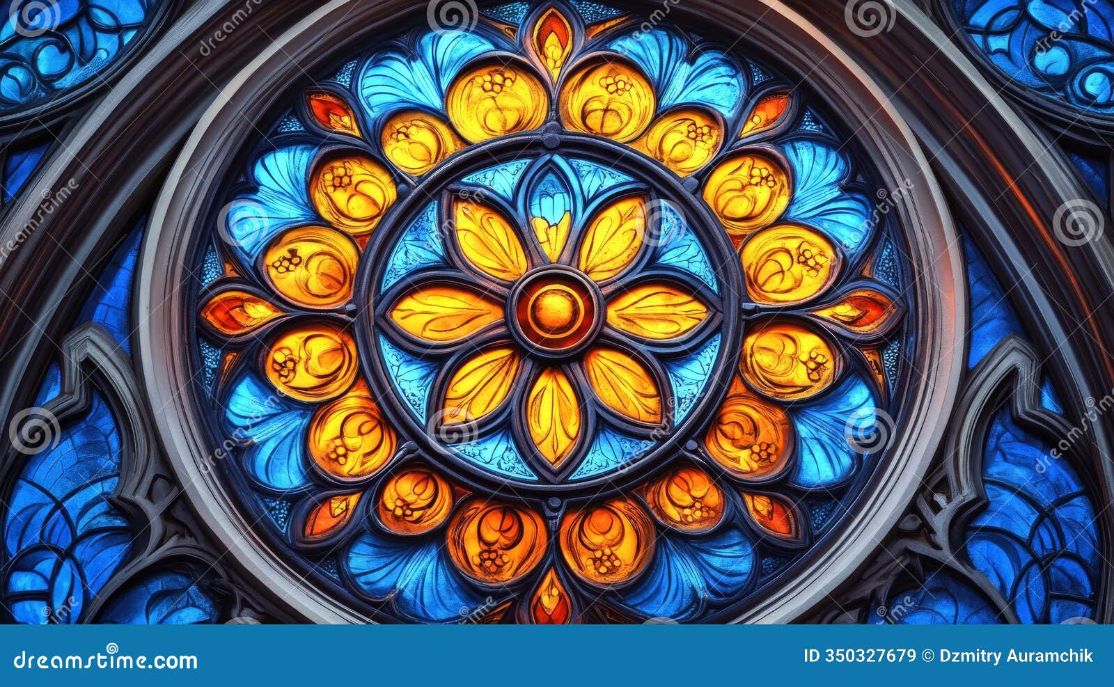 Gorgeous Modern Art Deco Stained Glass Window Pattern Stock Image ...