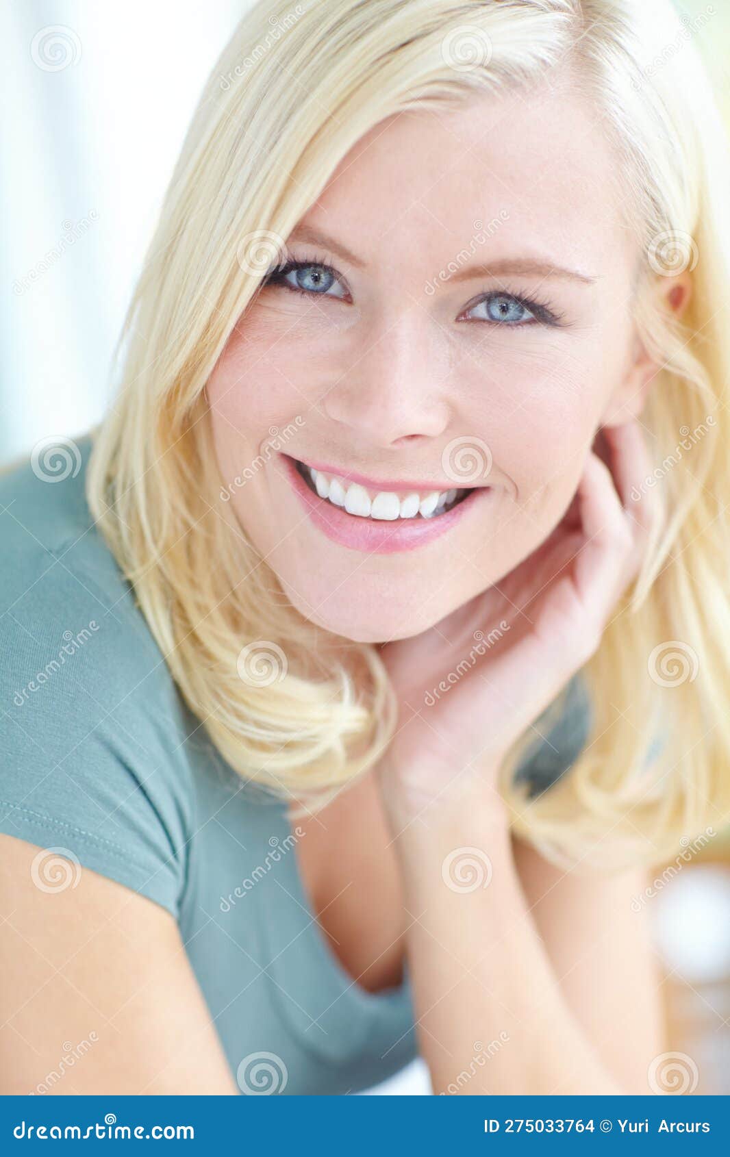 Gorgeous Natural Beauty Cropped Portrait Of A Beautiful Blonde Woman