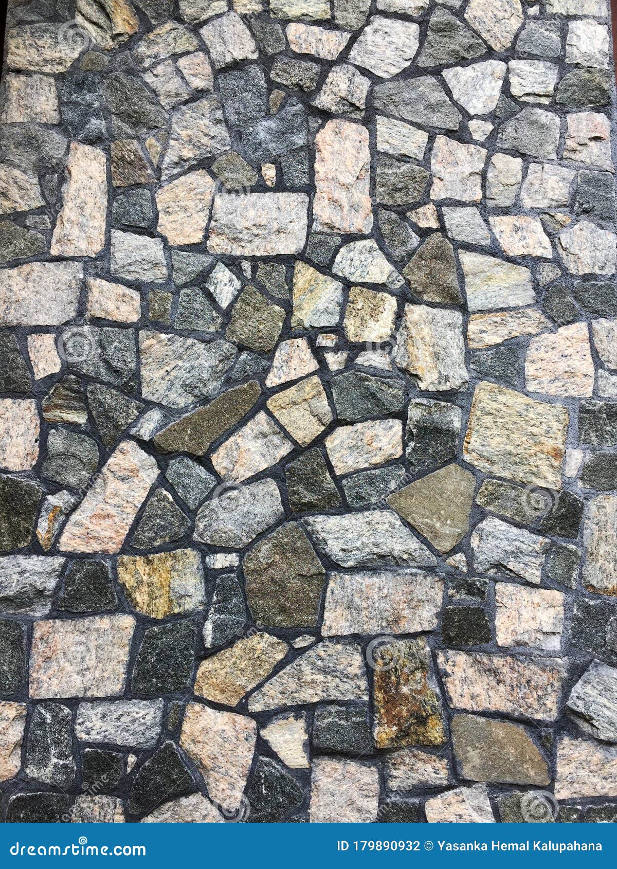 A Gorgeous Patterned Stone Wall. Stock Photo - Image of patterned, wall ...