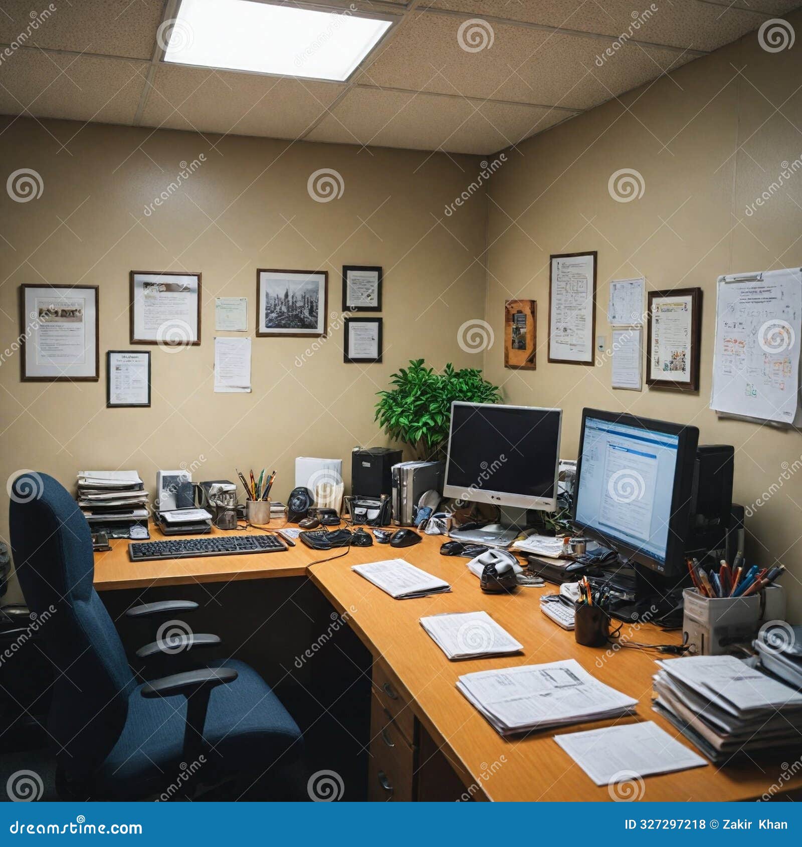 Gorgeous Personal Office Space Stock Photo - Image of clean, tech ...