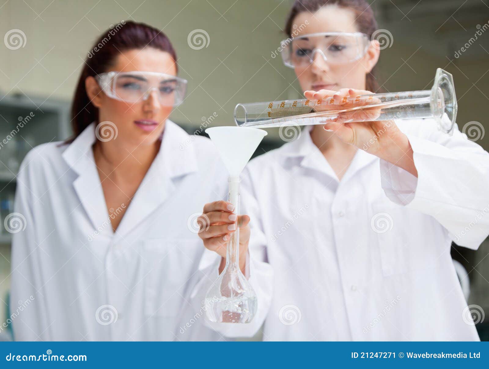 Gorgeous Scientists Doing an Experiment Stock Image - Image of ...