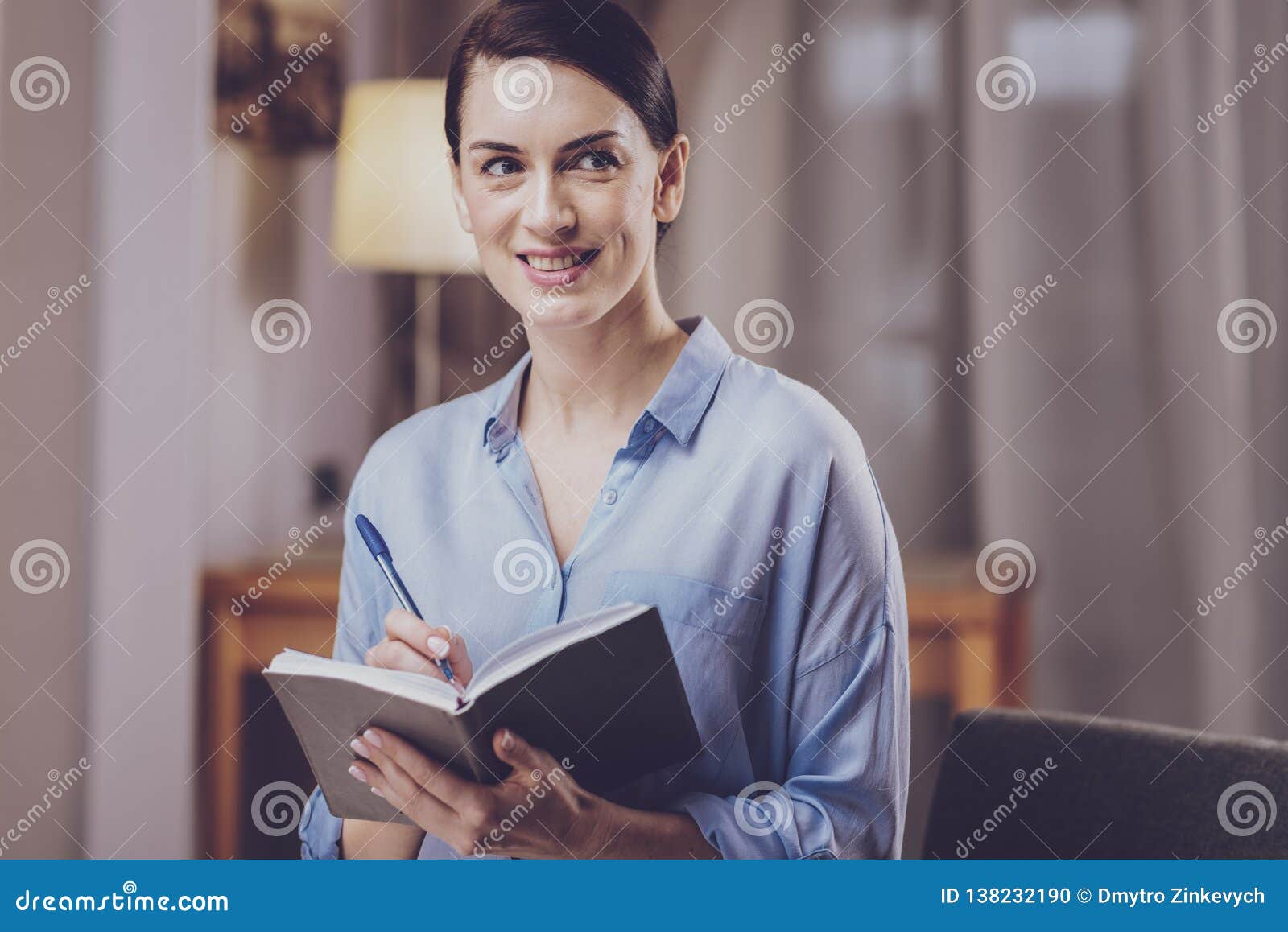 Gorgeous Secretary Engaging Financial Calculations Stock Photo - Image ...