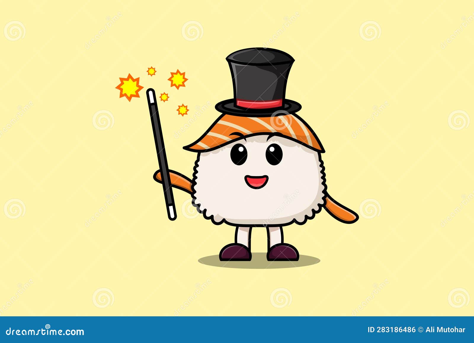 A Gorgeous Smart Cute Cartoon Magician Lychee Vector Illustration ... A Gorgeous Smart Cute Cartoon Magician Lychee Vector Illustration ...