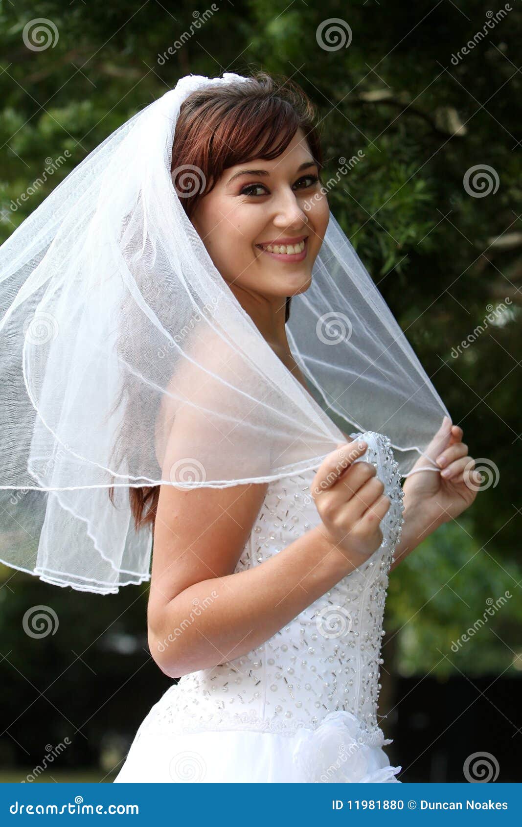 Gorgeous Smiling Bride stock photo. Image of lovely, beauty - 11981880