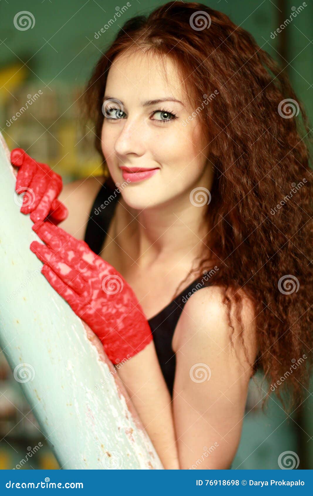 Gorgeous smiling lady stock photo. Image of summer, smile - 76918698