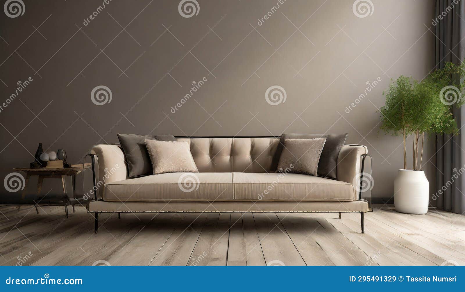 Gorgeous Sofa in a Lovely Living Room with Copyspace for Text ...