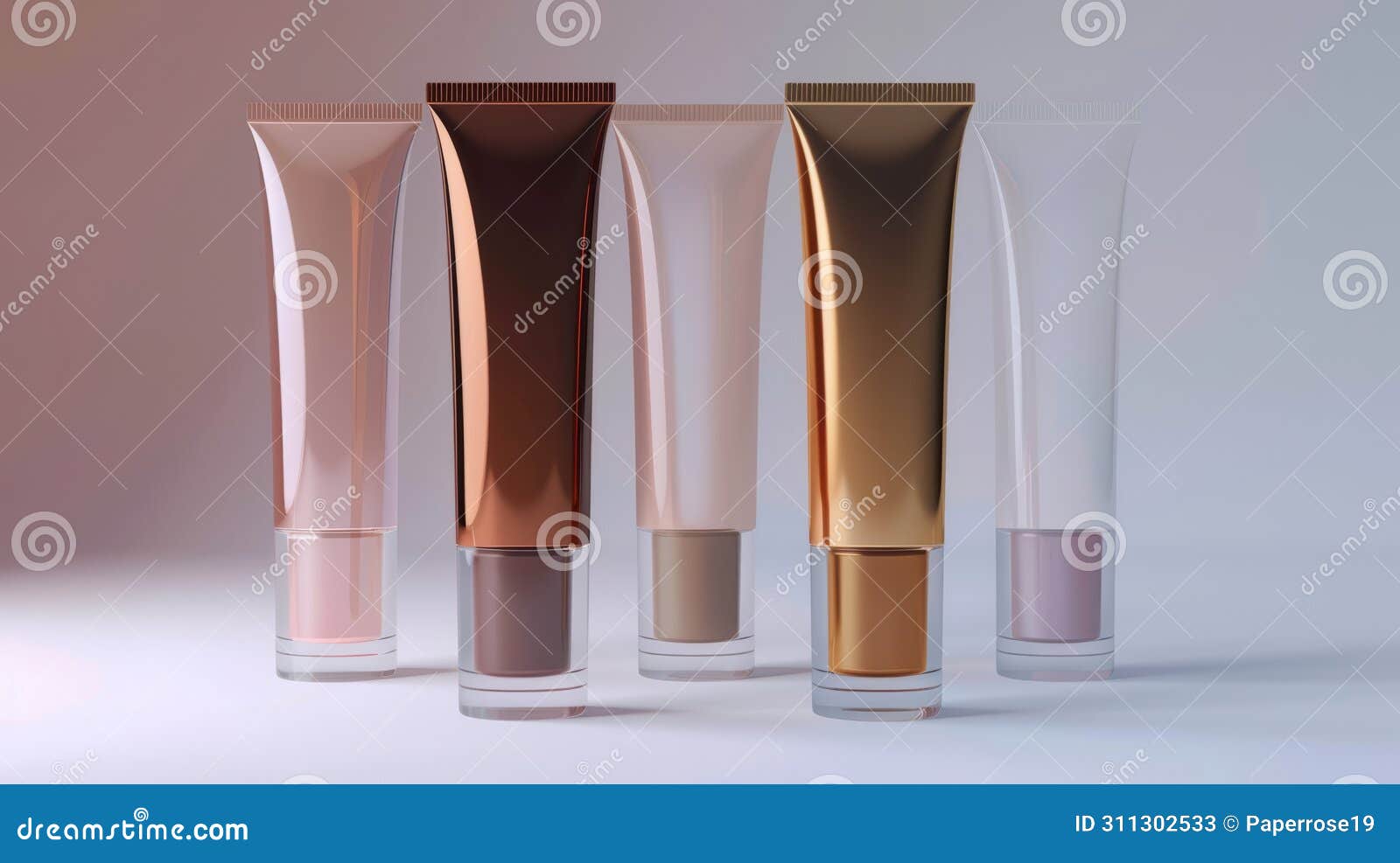 Gorgeous Tube Containers for Cosmetics Stock Illustration ...