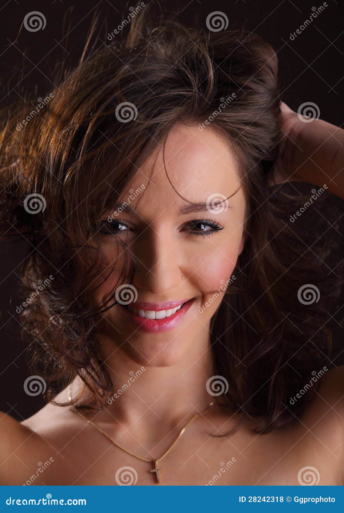 A Gorgeous Woman Looking Directly at the Camera Stock Photo - Image of ...