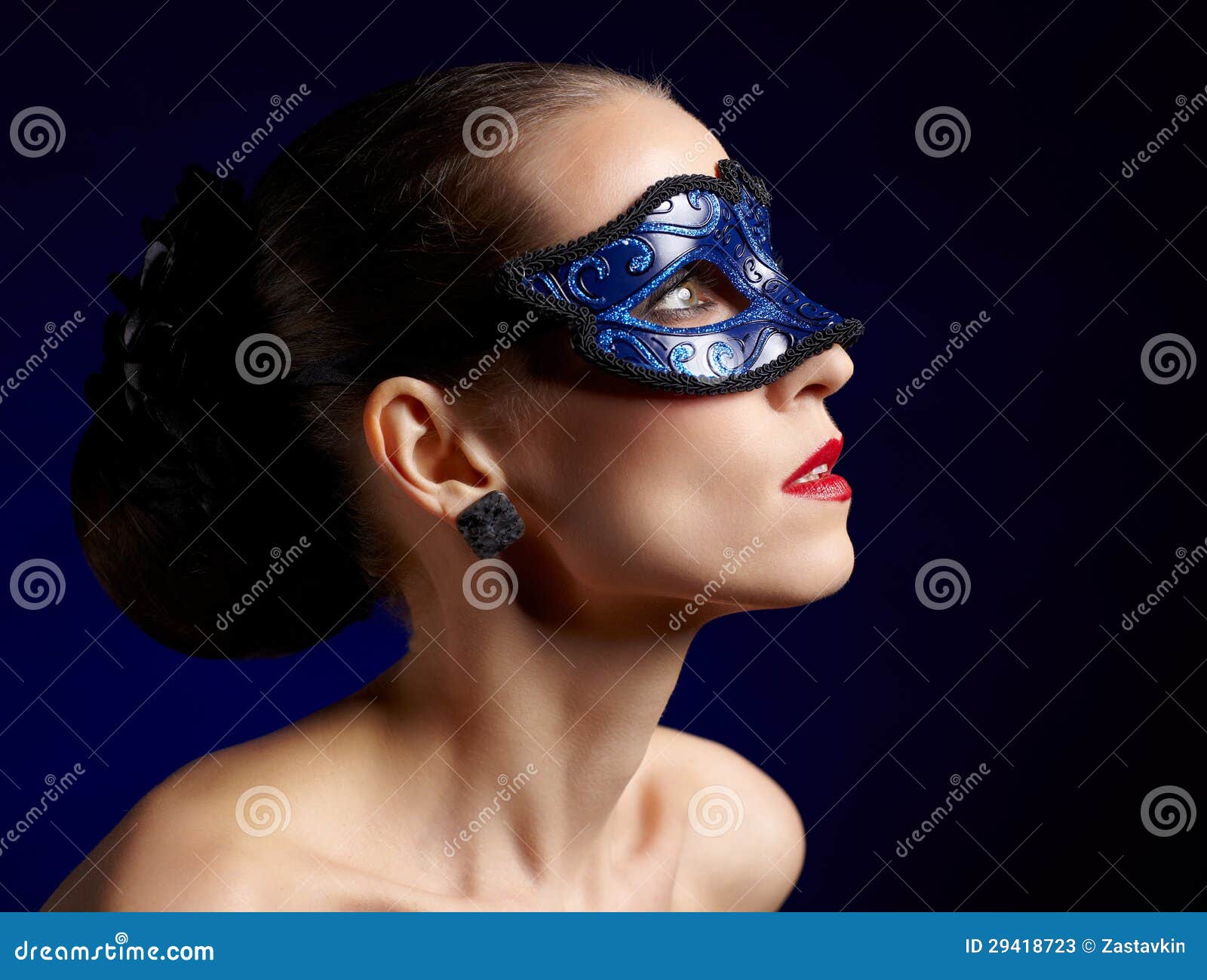 Gorgeous woman in mask stock image. Image of mysterious - 29418723