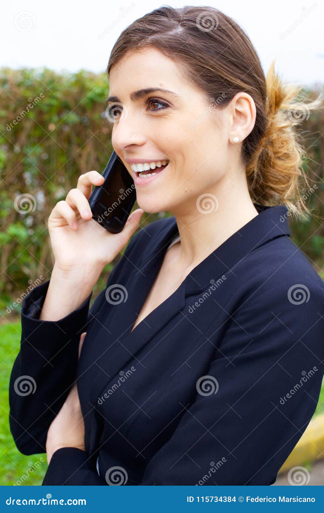 Gorgeous Young Business Woman Smiling Talking on the Phone Stock Photo ... Gorgeous Young Business Woman Smiling Talking on the Phone Stock Photo ...