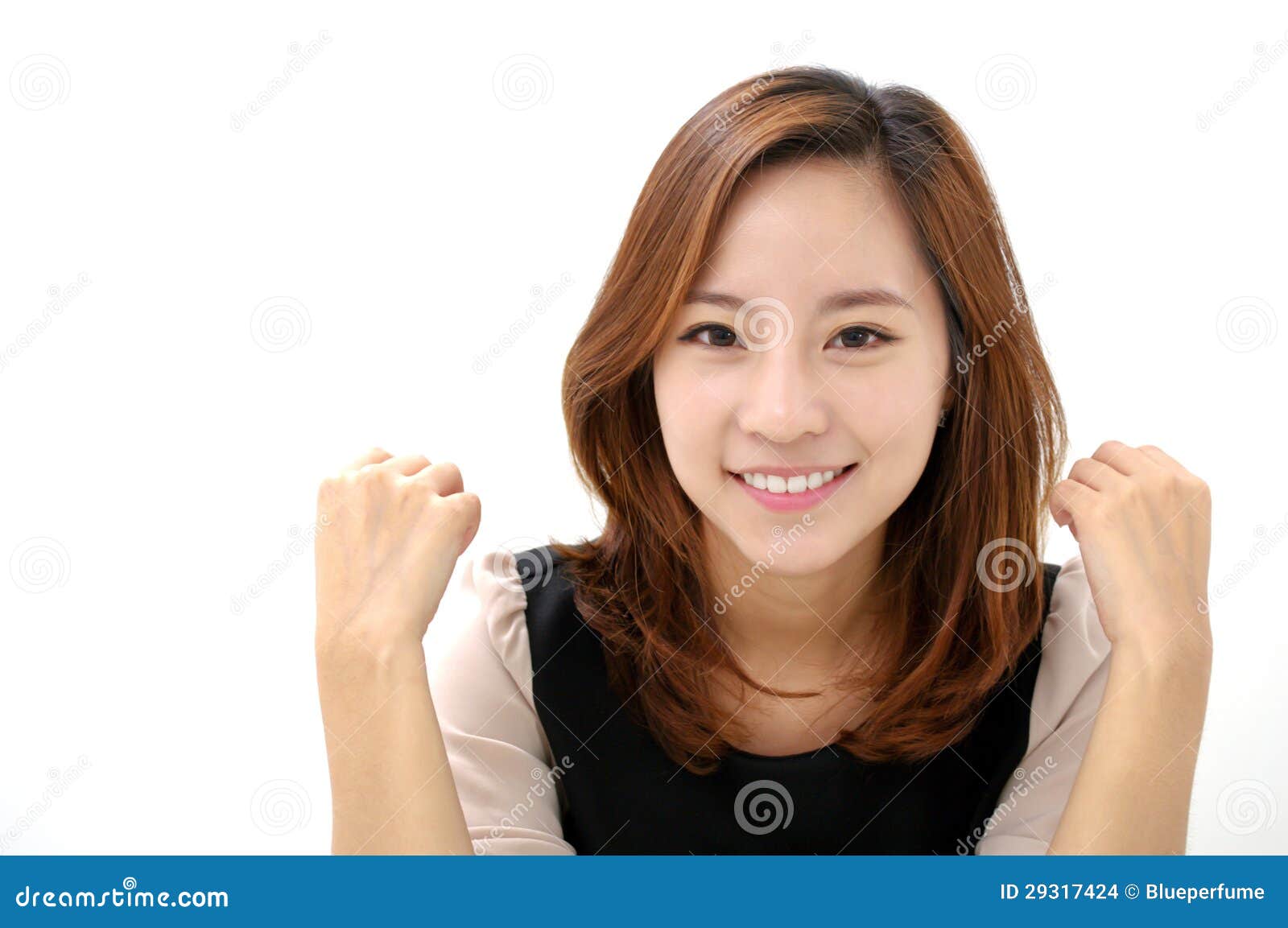 Gorgeous Young Female Smiling Confidently Stock Photo - Image of good ...
