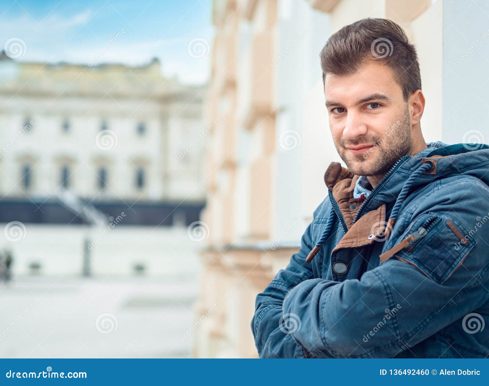 Gorgeous Young Man . Good Looking Guy Posing Stock Photo - Image of ...