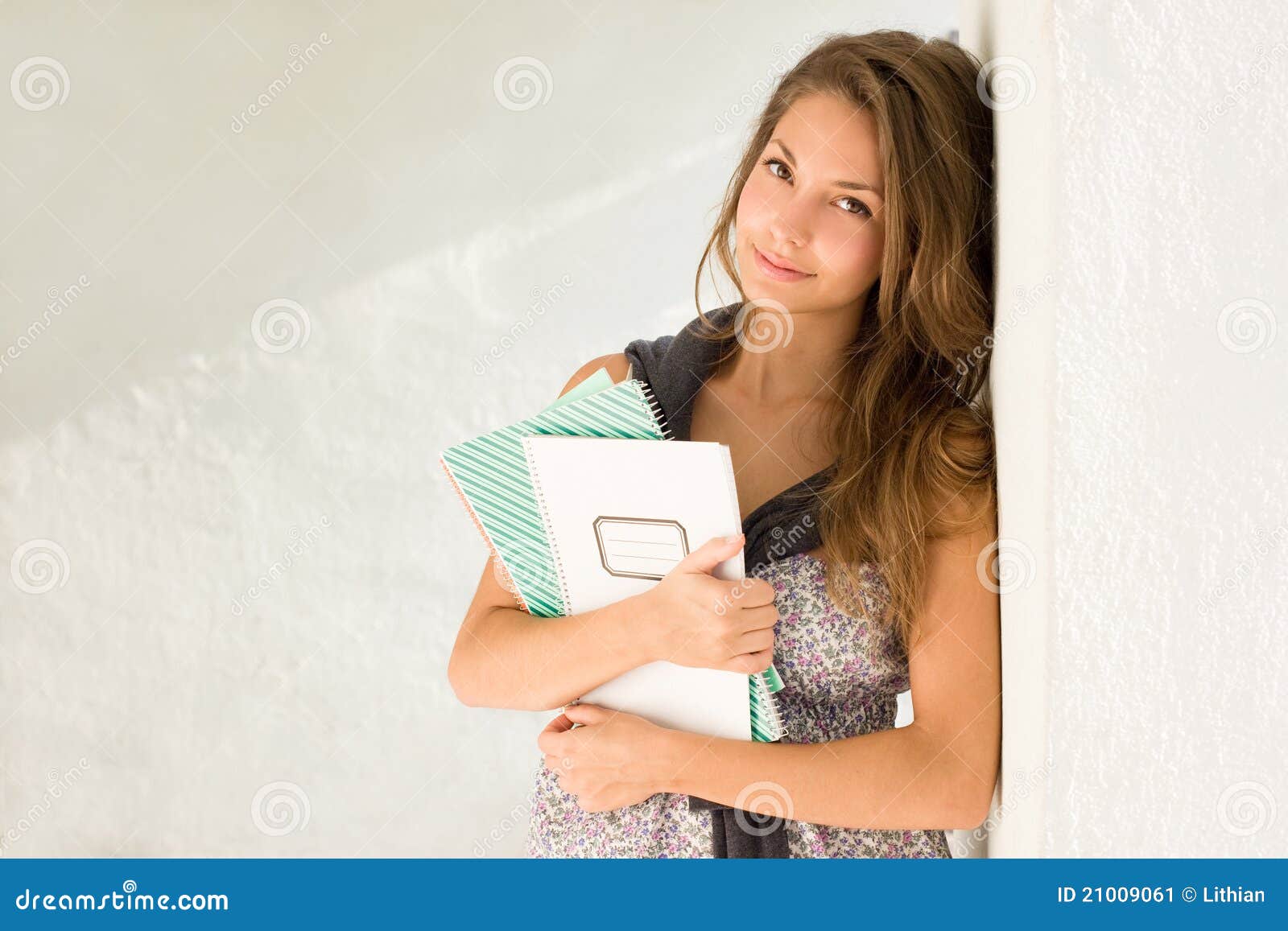 Gorgeous Young Student Girl. Stock Image - Image of portrait, slender ...