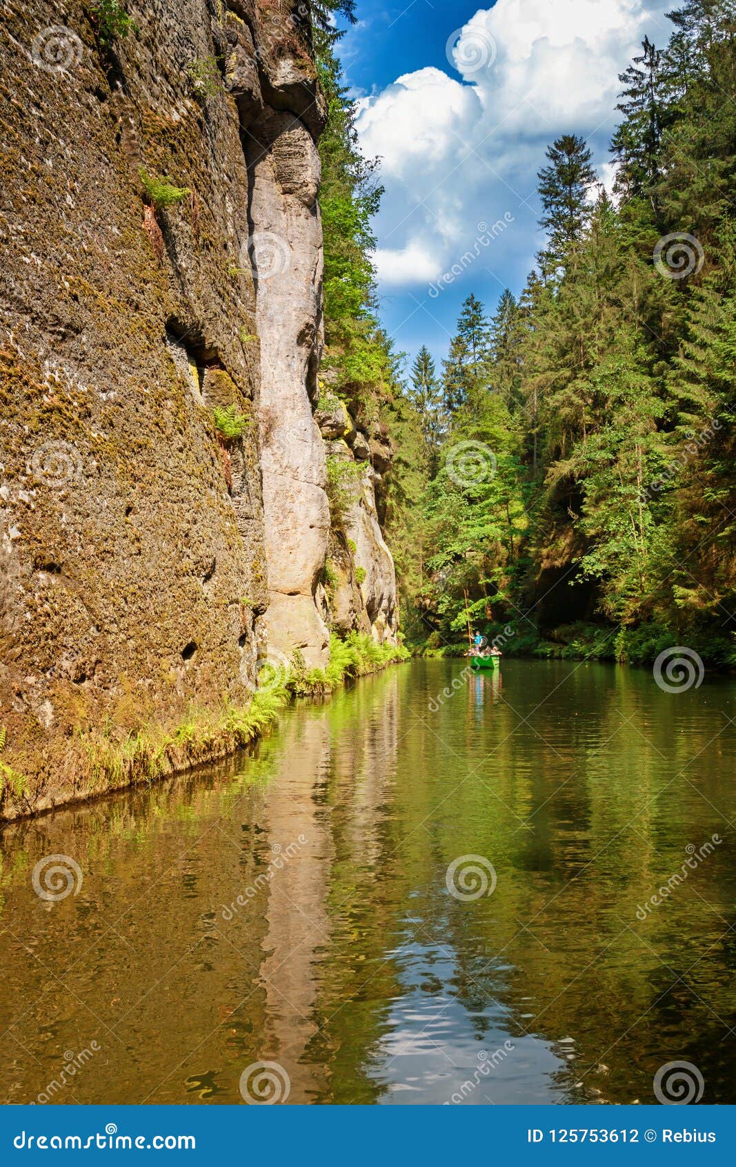 Gorges in Czech Republic stock photo. Image of kamenice - 125753612