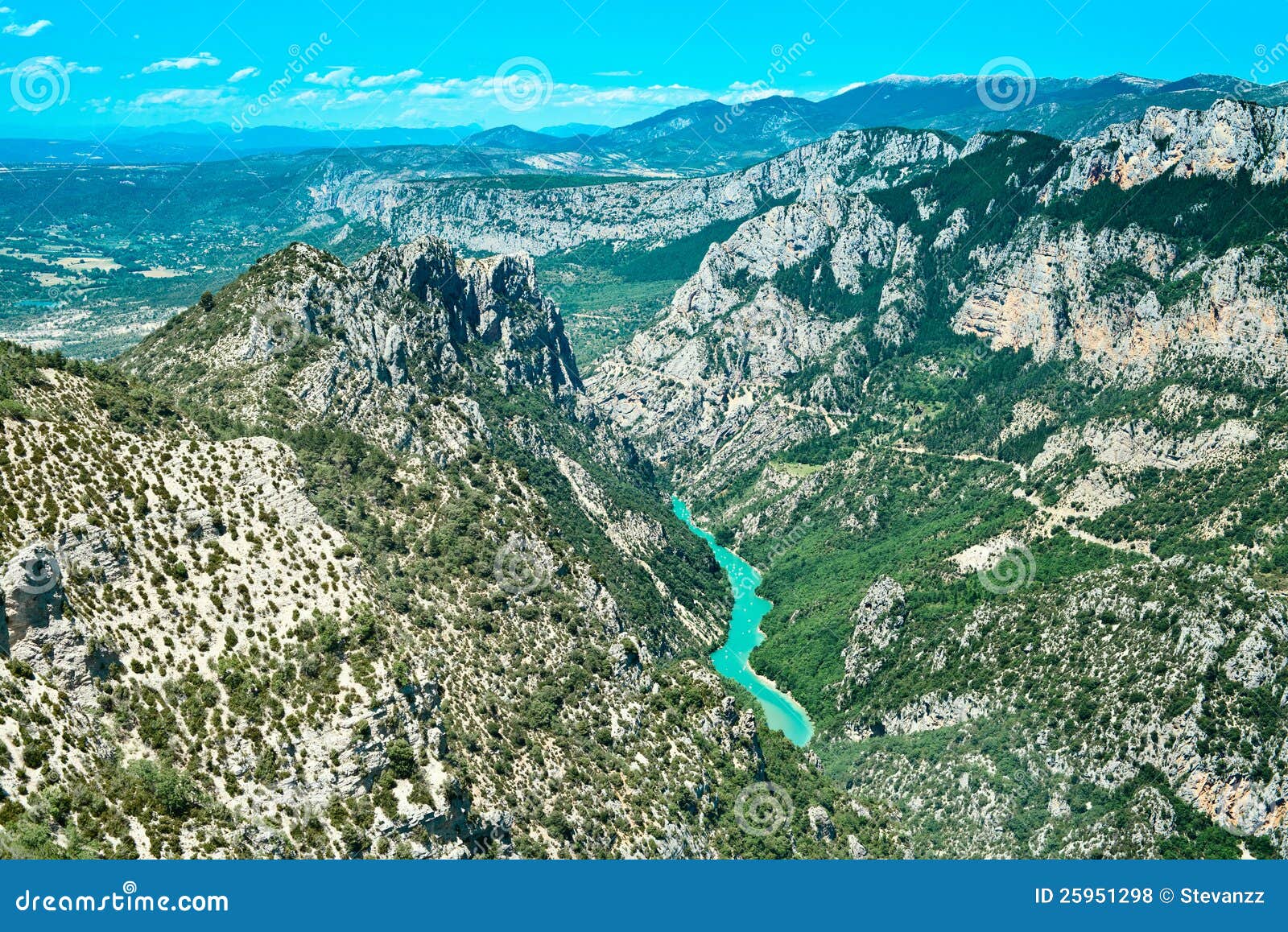 Gorges Du Verdon Canyon and River. Alps Provence Stock Photo - Image of ...