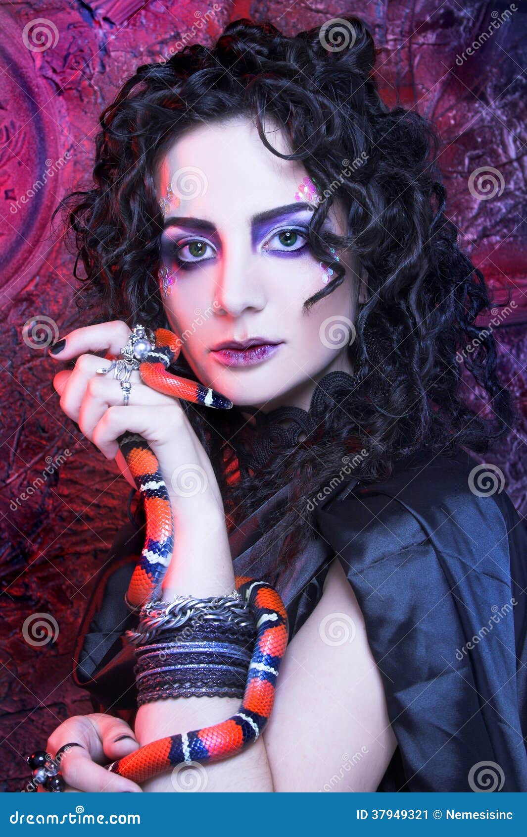 Gorgon. stock image. Image of hell, demon, devil, girl - 37949321