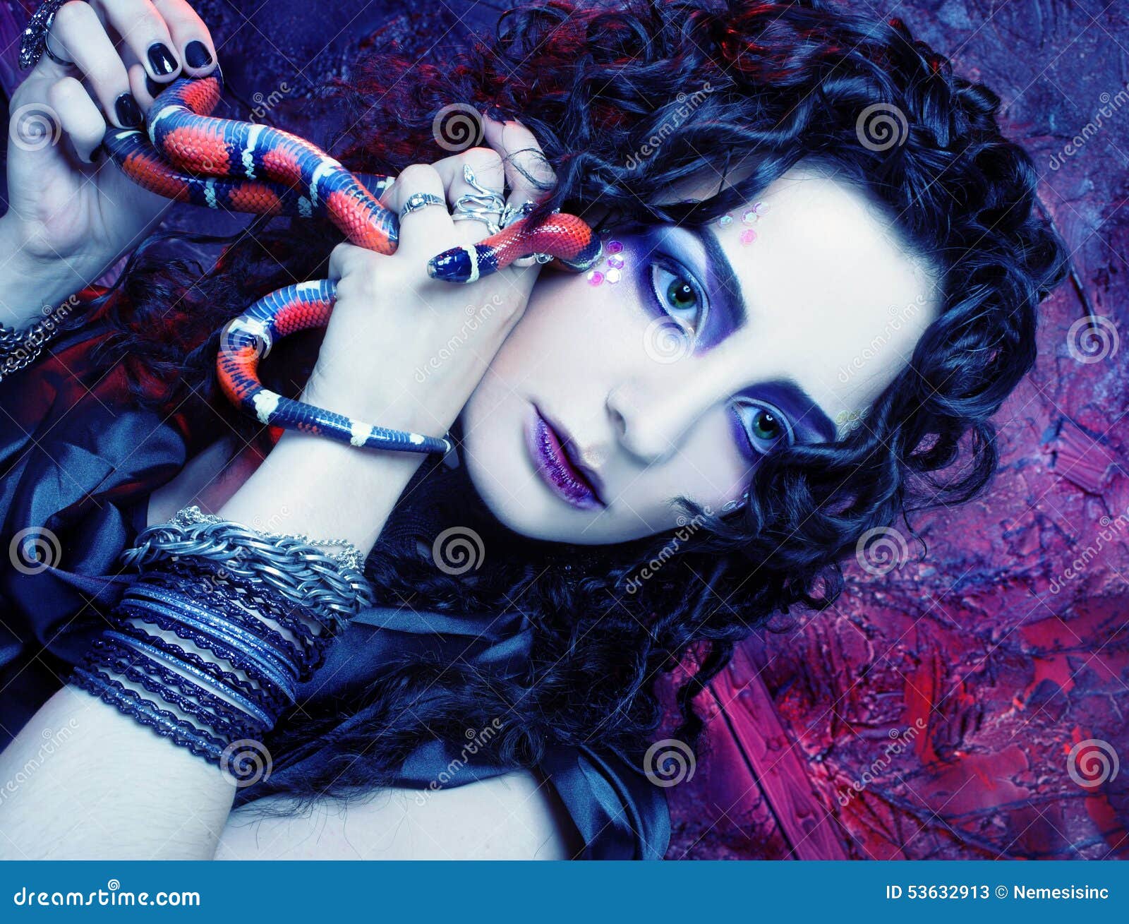 Gorgon. stock image. Image of hell, fantasy, devil, gorgon - 53632913