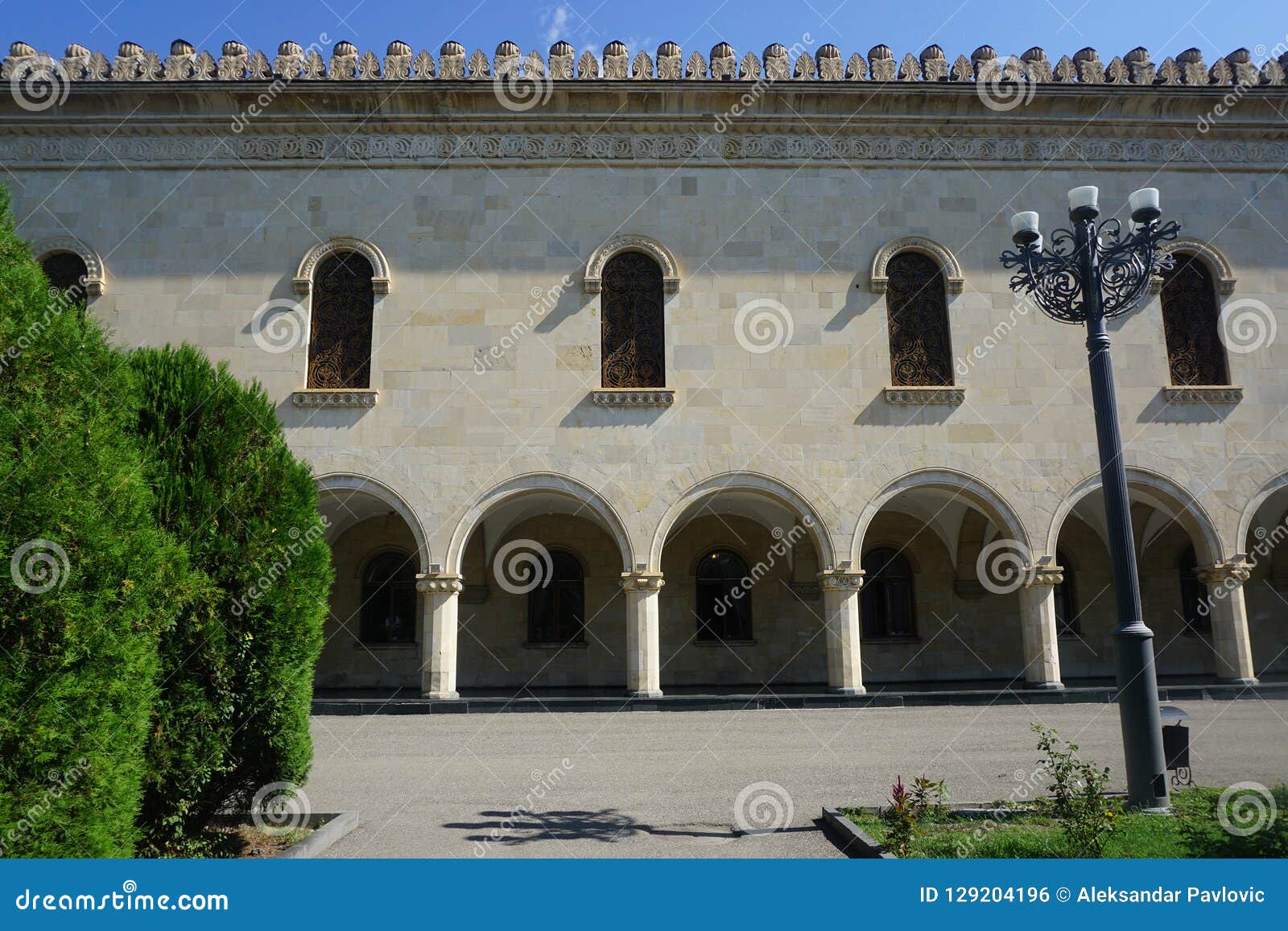 Gori Stalin Museum Windows View Stock Photo - Image of communistic ...