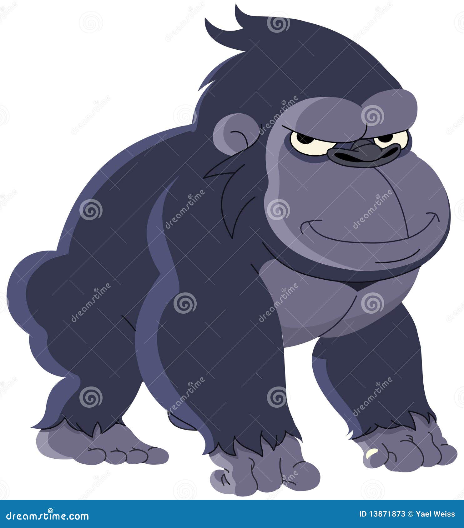 Gorilla stock vector. Illustration of scary, gorilla - 13871873