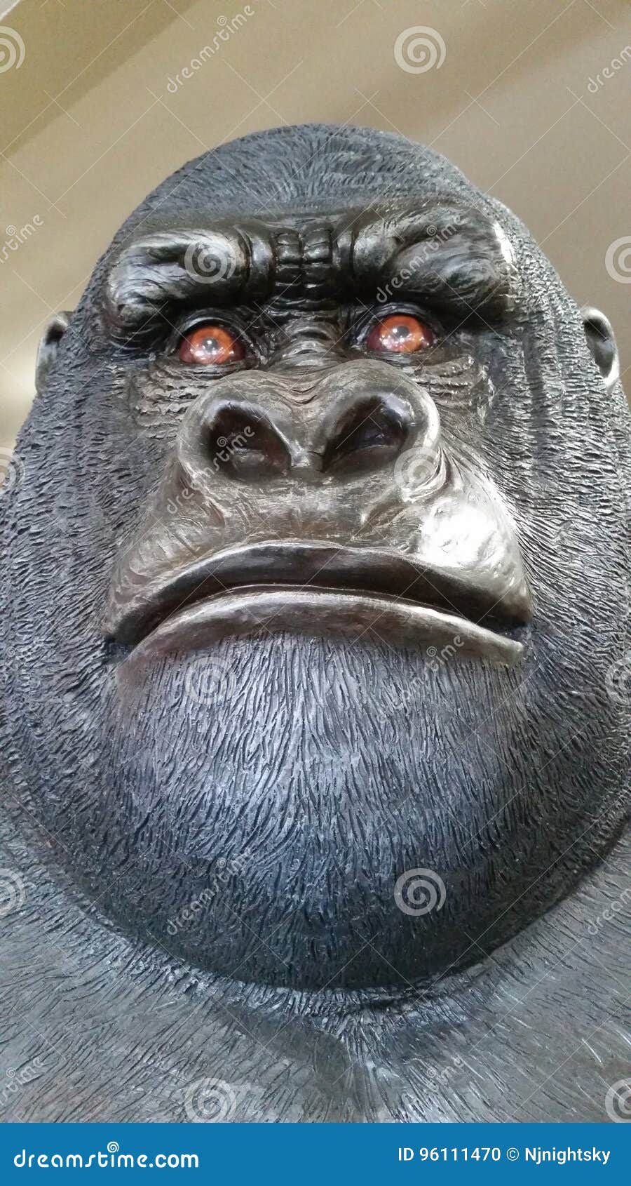 Gorilla face stock photo. Image of snout, fierce, face - 96111470