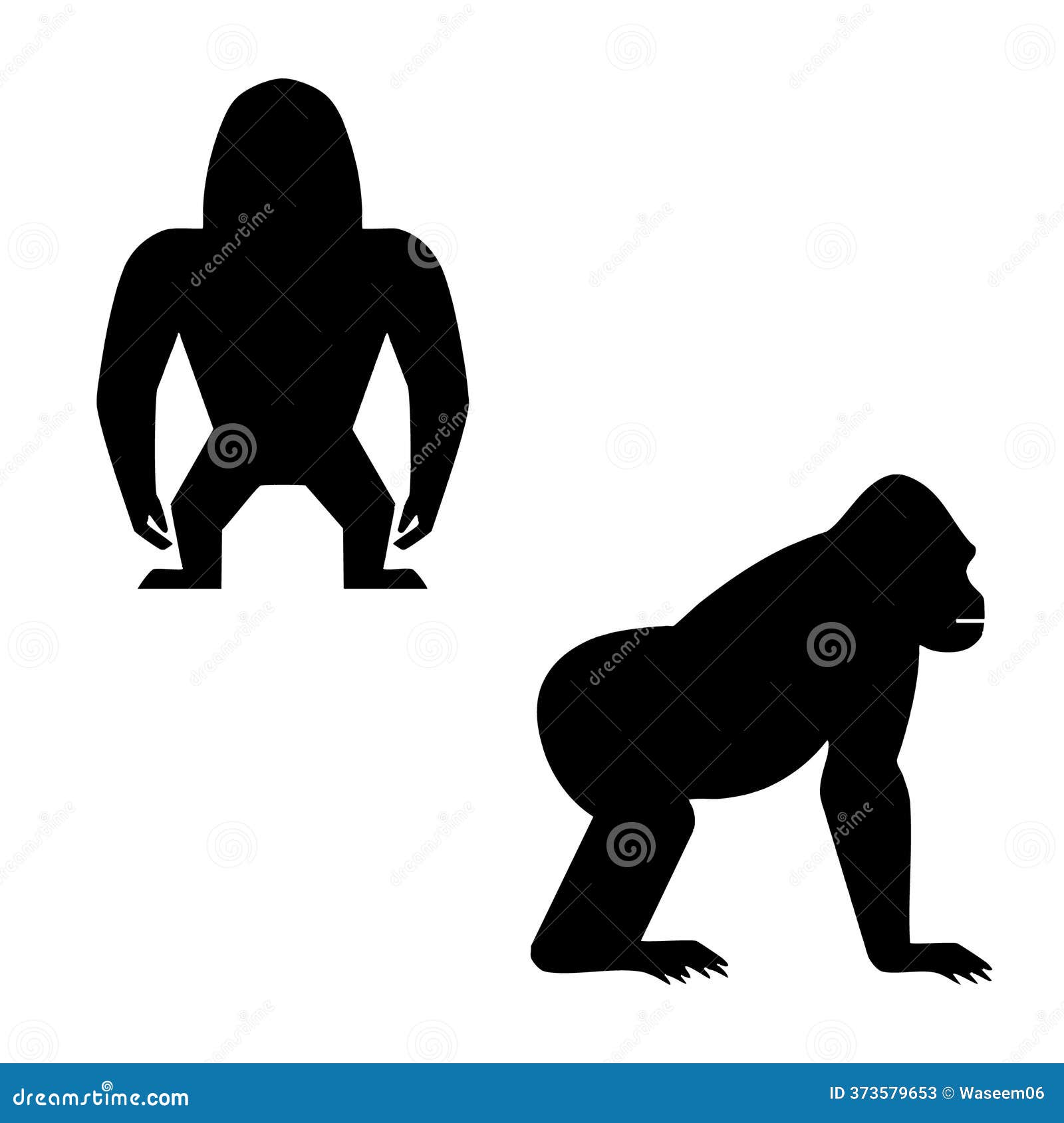 Gorilla Icon Or Modern Line Symbol. Vector Line Art And Icon Design ...