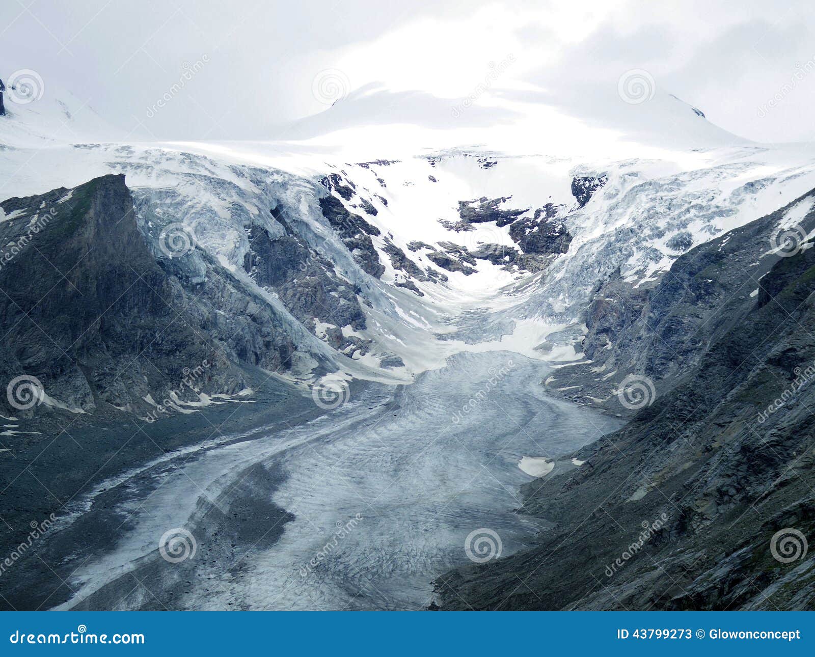The Gorner Glacier stock image. Image of valley, swiss - 43799273
