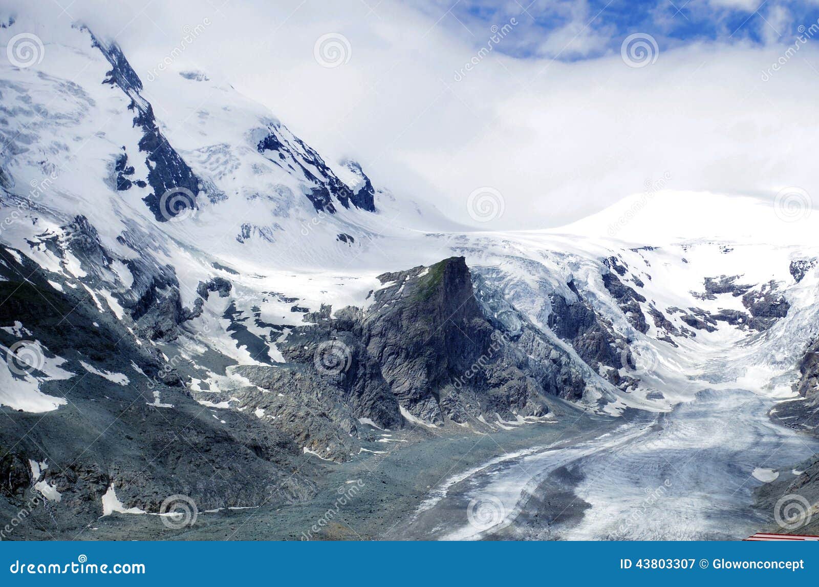 The Gorner Glacier stock image. Image of majestic, glacier - 43803307