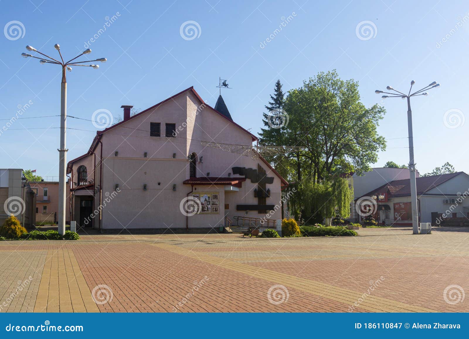 Gorodok, Belarus - 06 May 2020 : Square in the City Center Editorial ...