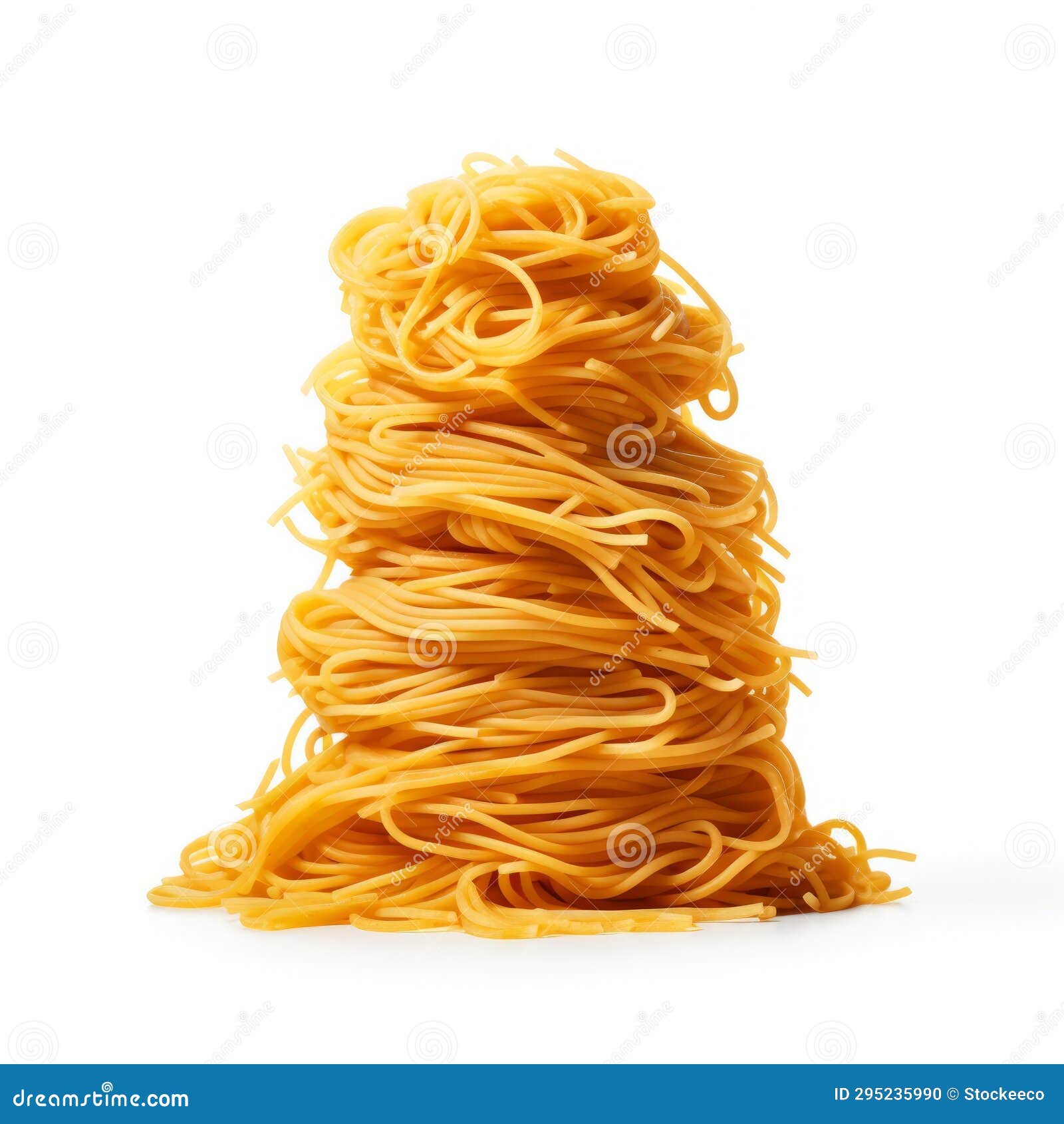 Gorpcore-inspired Rubber Spaghetti on White Background Stock ...