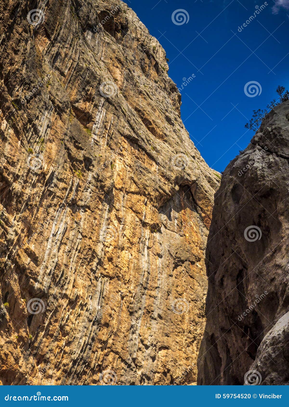 Gorropu gorges stock photo. Image of canyon, italy, landscape - 59754520