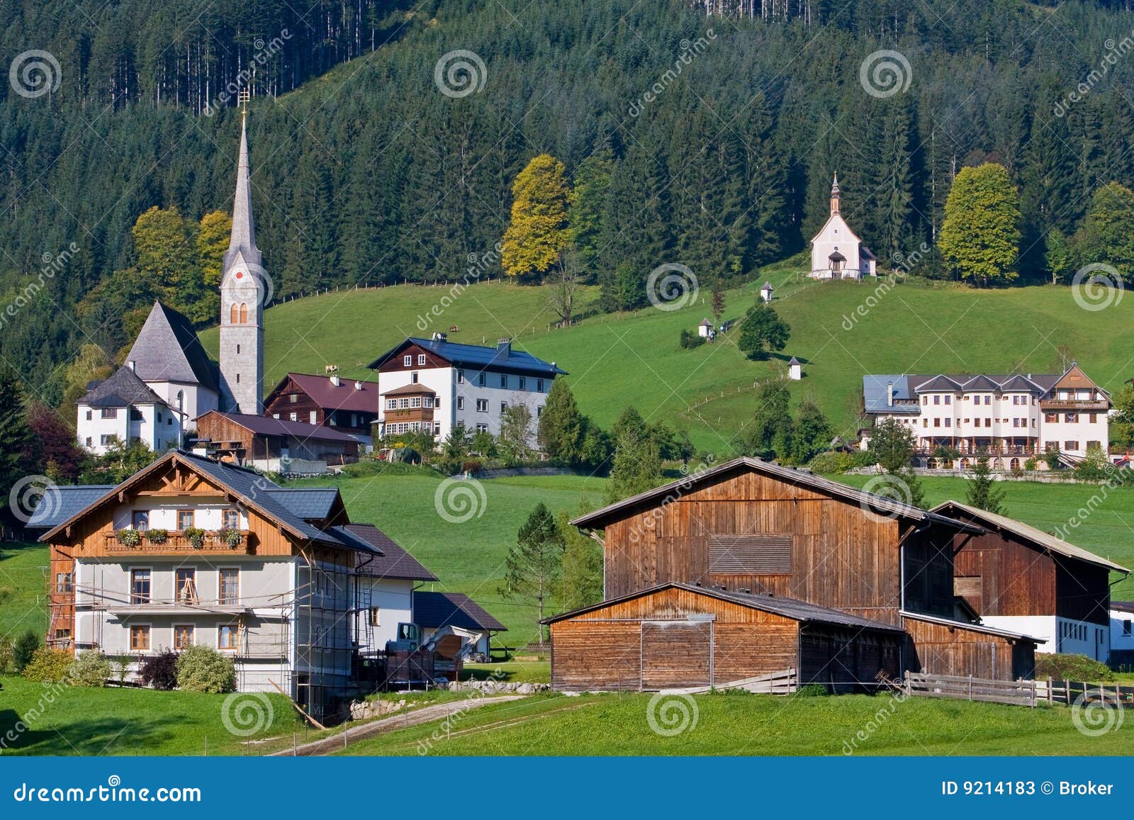 Gosau, Austria stock image. Image of beautiful, religion - 9214183