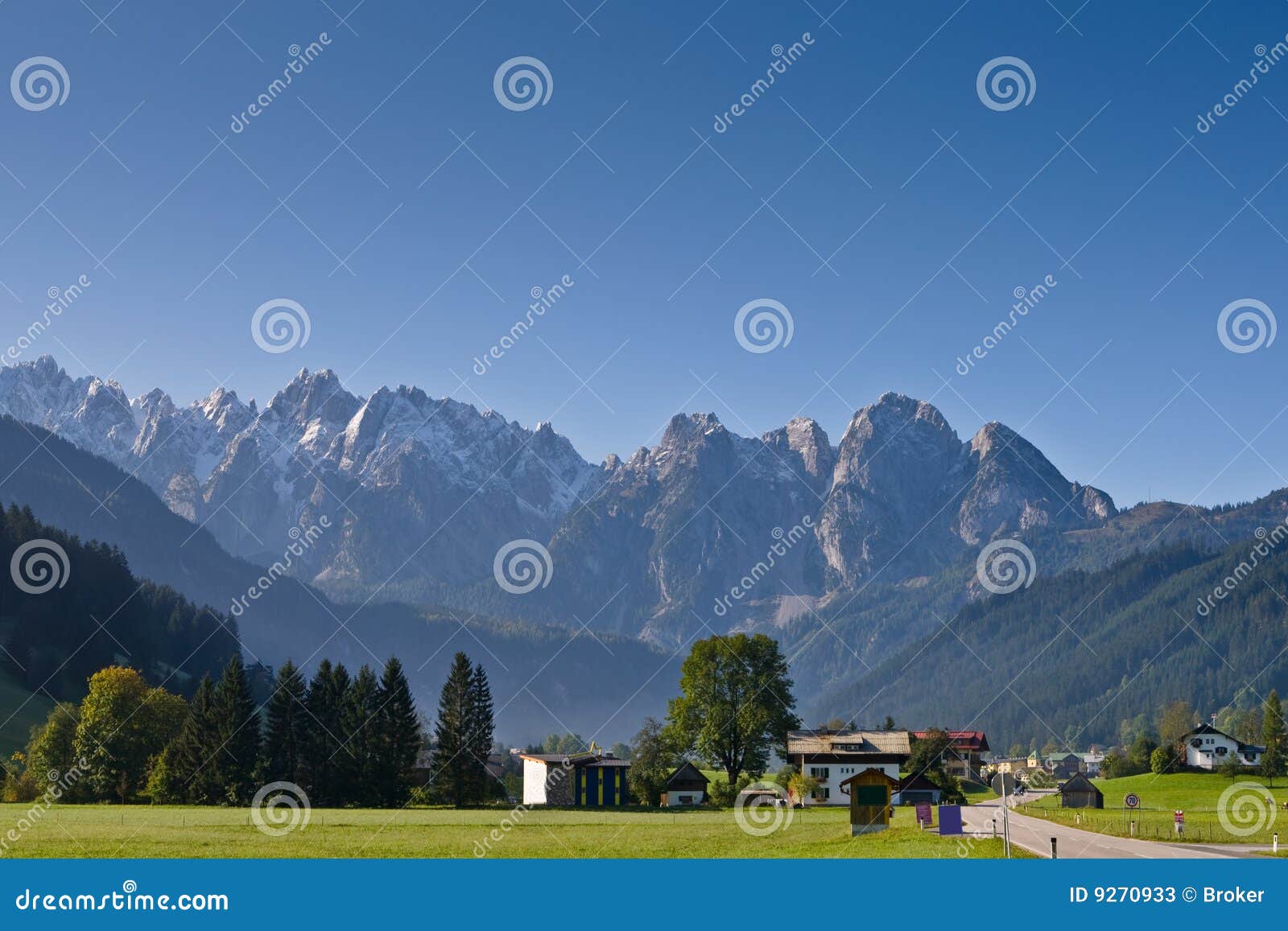 Gosau, Austria stock image. Image of beauty, dawn, mountains - 9270933
