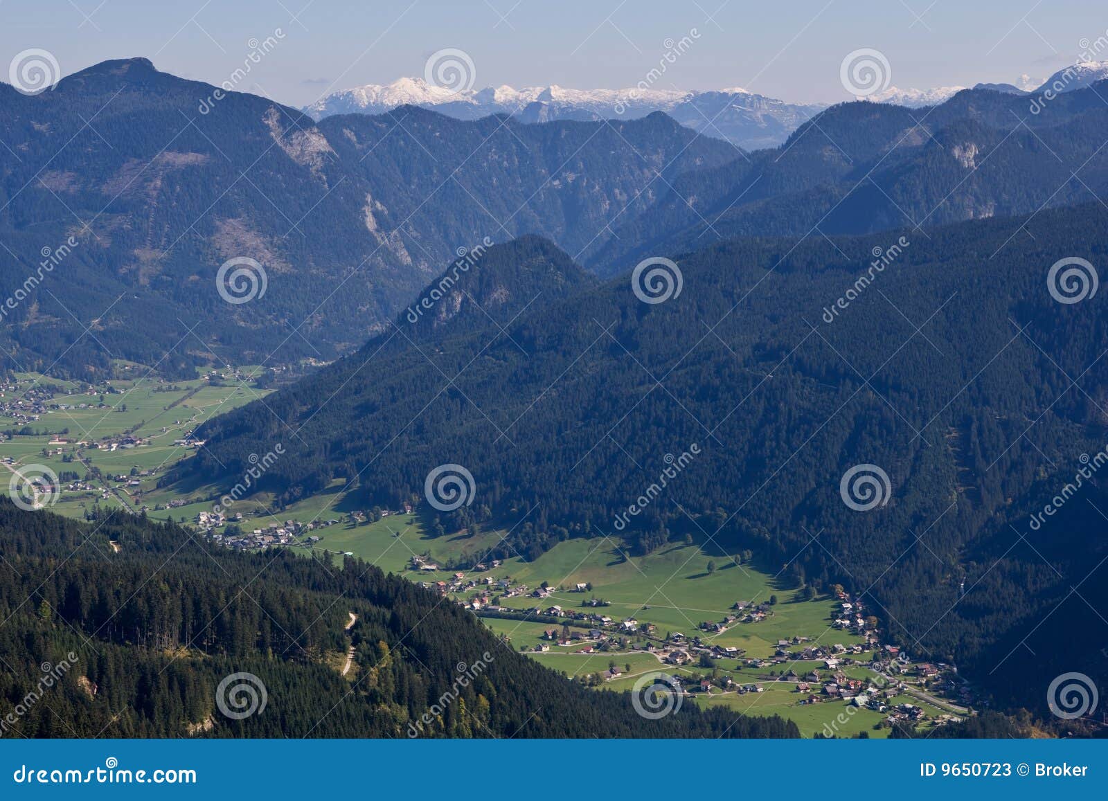 Gosau, Austria stock image. Image of europe, clouds, religion - 9650723