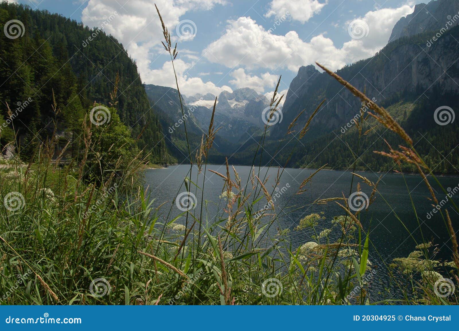 Gosausee stock image. Image of lake, mountains, gosausee - 20304925