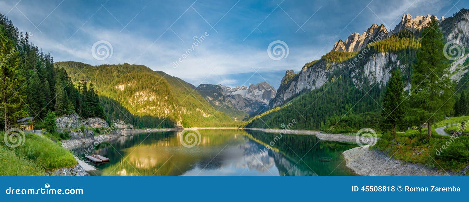 Gosausee, Austria - Panorama Stock Photo - Image of austria, stone ...