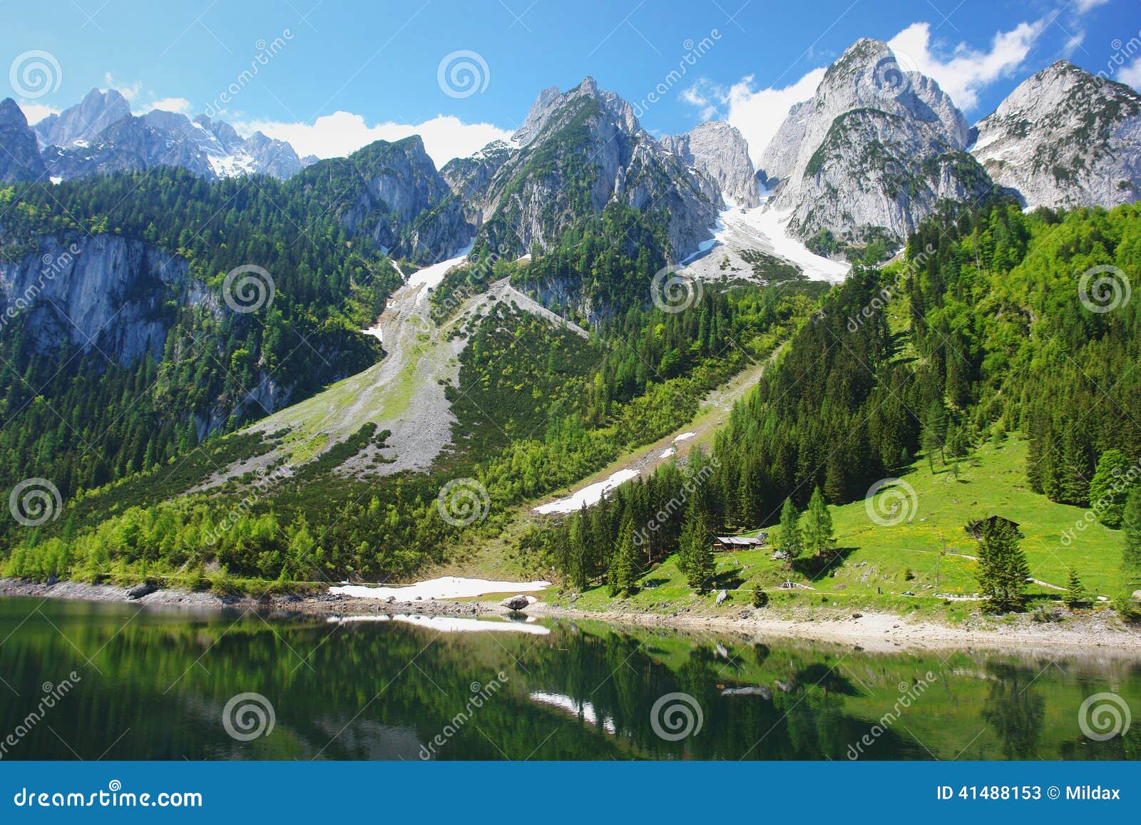 Gosausee, Austria stock image. Image of austrian, austria - 41488153