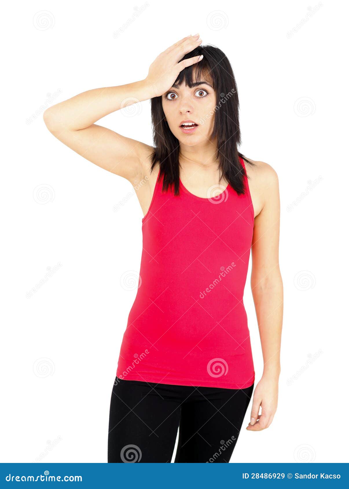 Gosh I forgot! stock image. Image of facial, astounded - 28486929