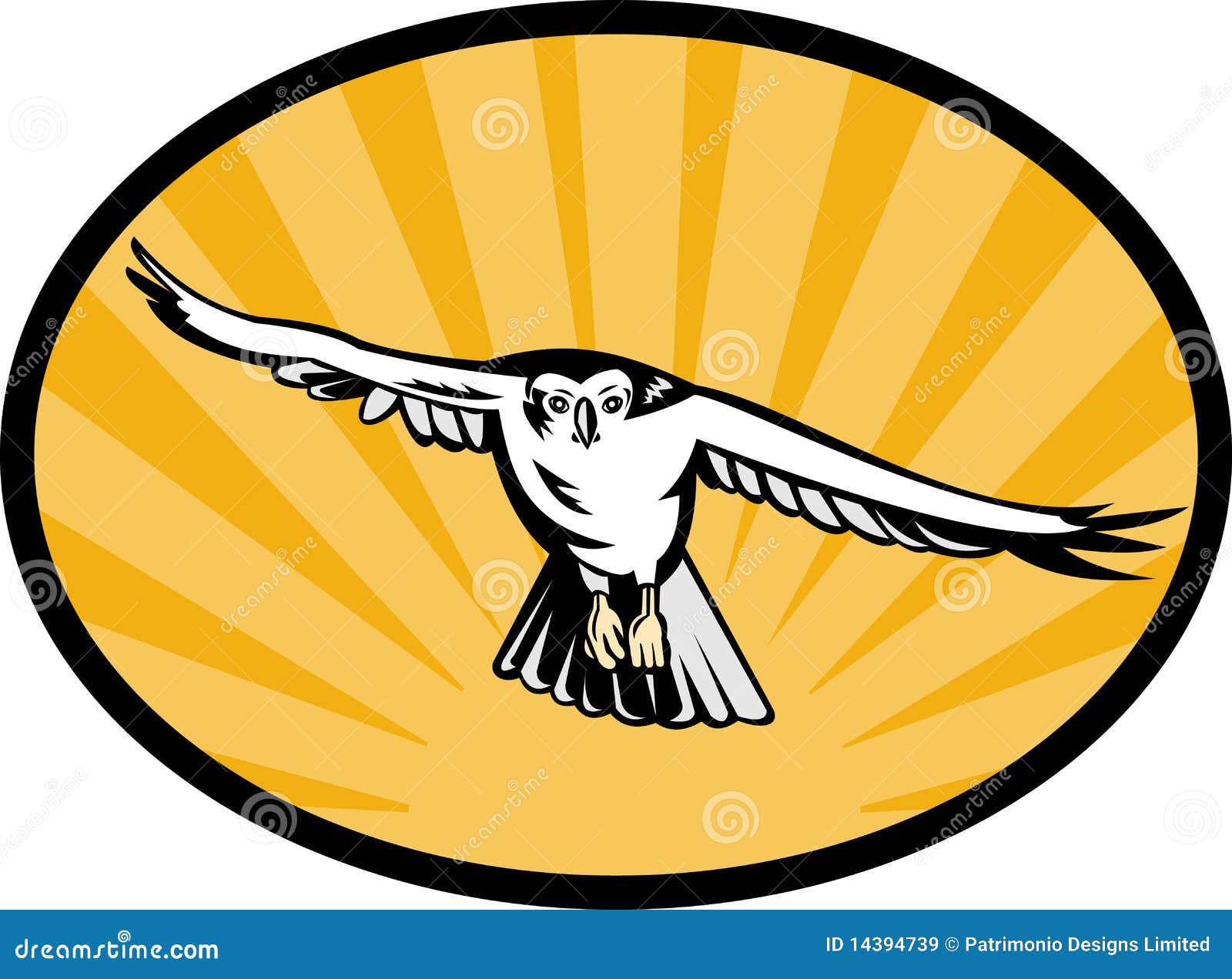Goshawk bird swooping stock illustration. Illustration of front - 14394739
