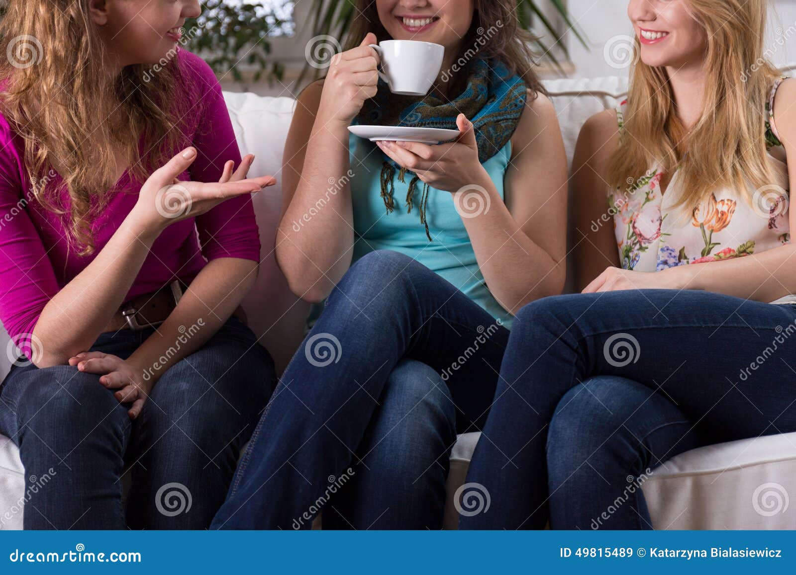 Gossip during coffee stock image. Image of pretty, girl - 49815489