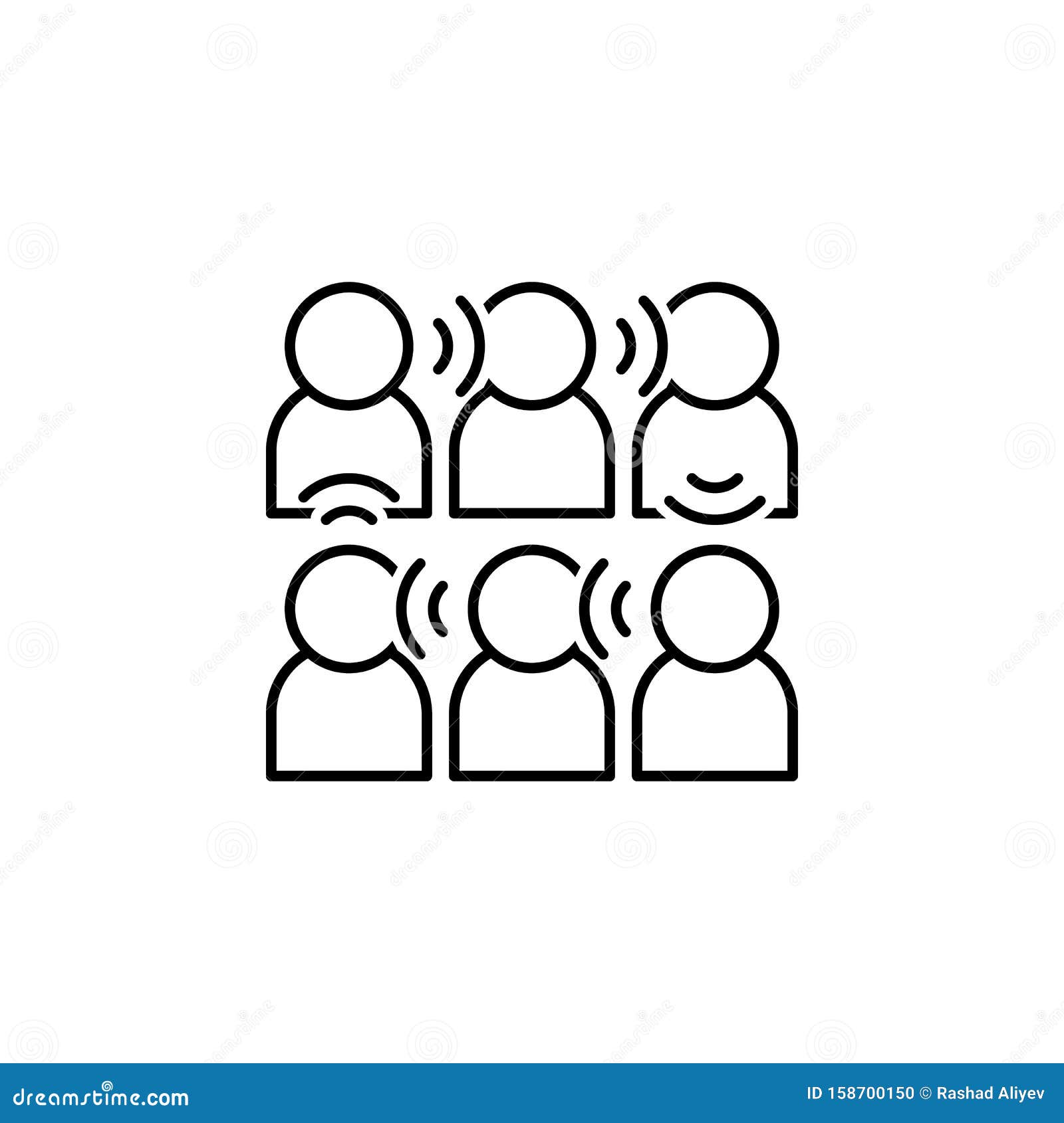 Gossip Icon Vector Sign And Symbol Isolated On White Background, Gossip ...