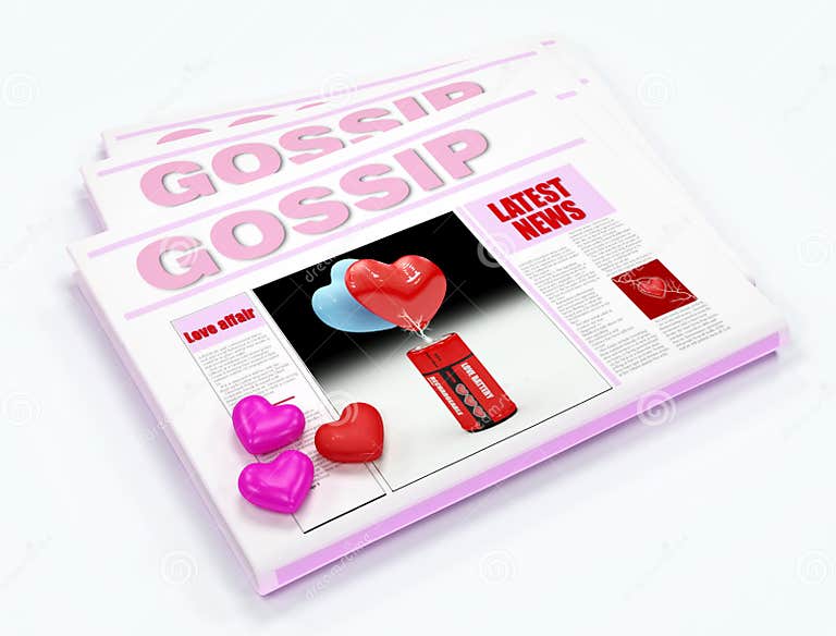 Gossip newspaper stock illustration. Illustration of newspaper - 5585548