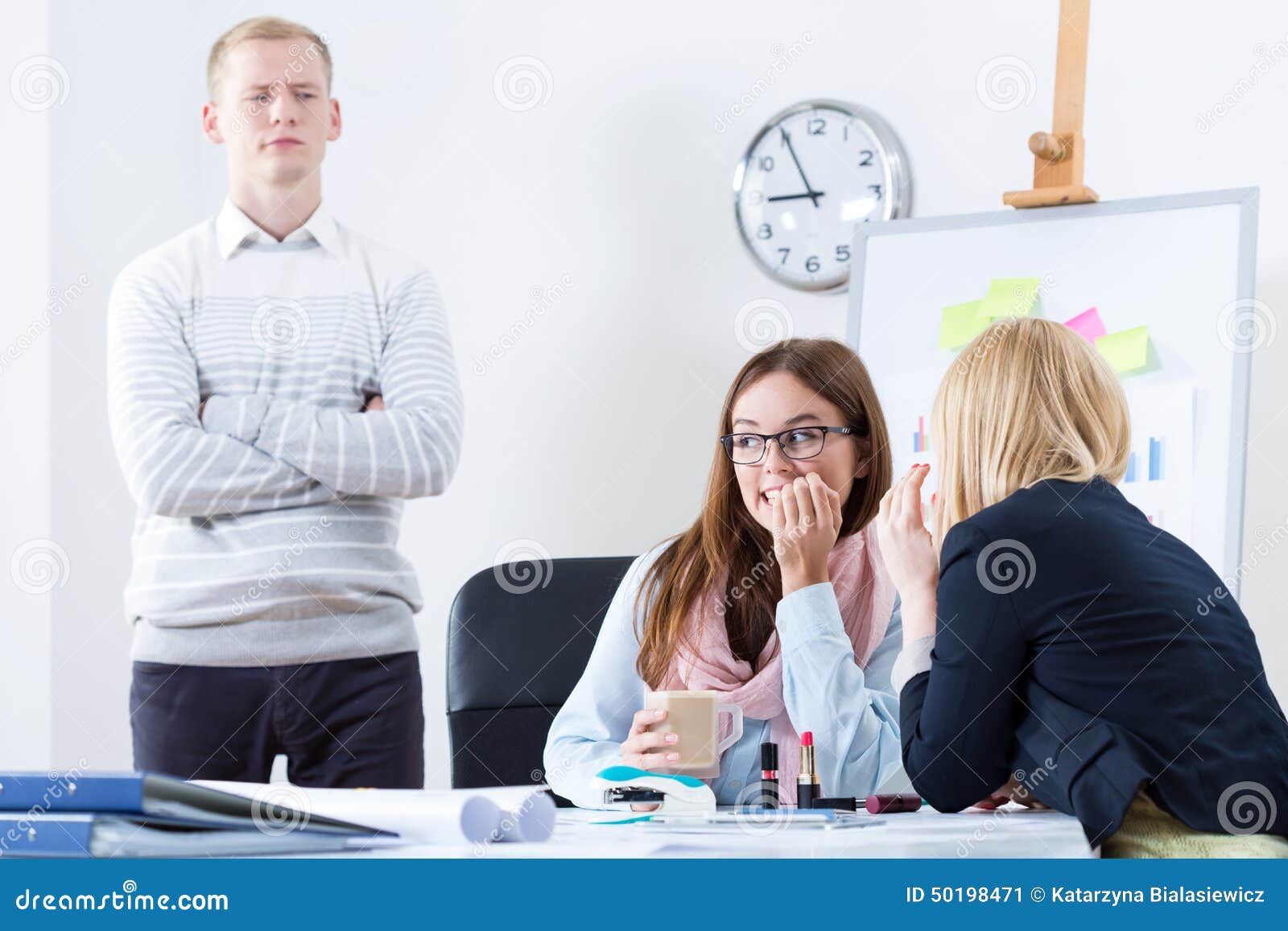 Gossip in the office stock image. Image of coffee, glad - 50198471