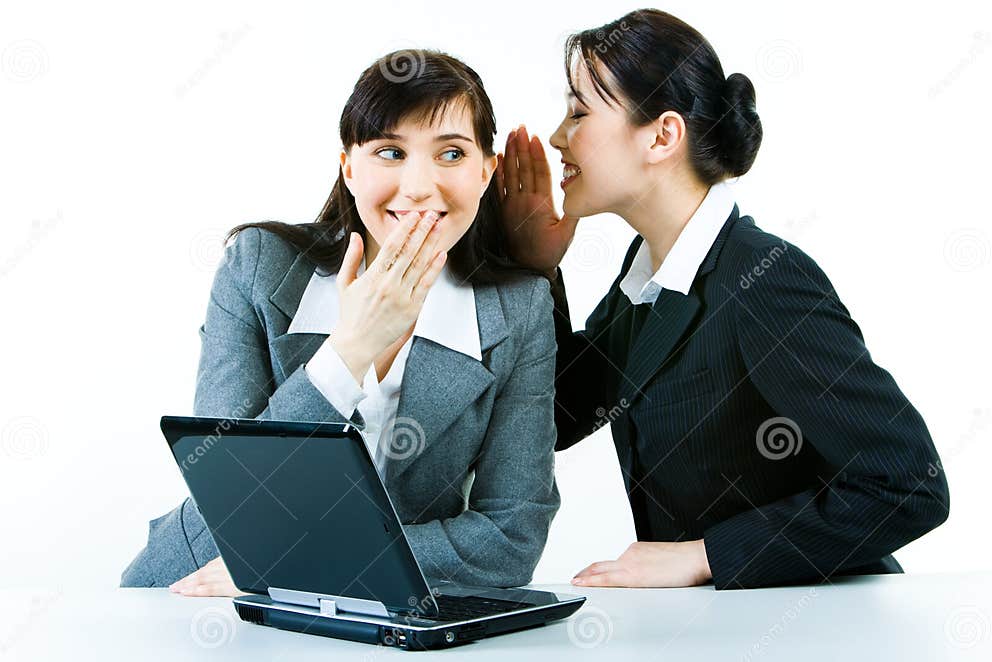 Gossip at work stock photo. Image of partner, confident - 4965298