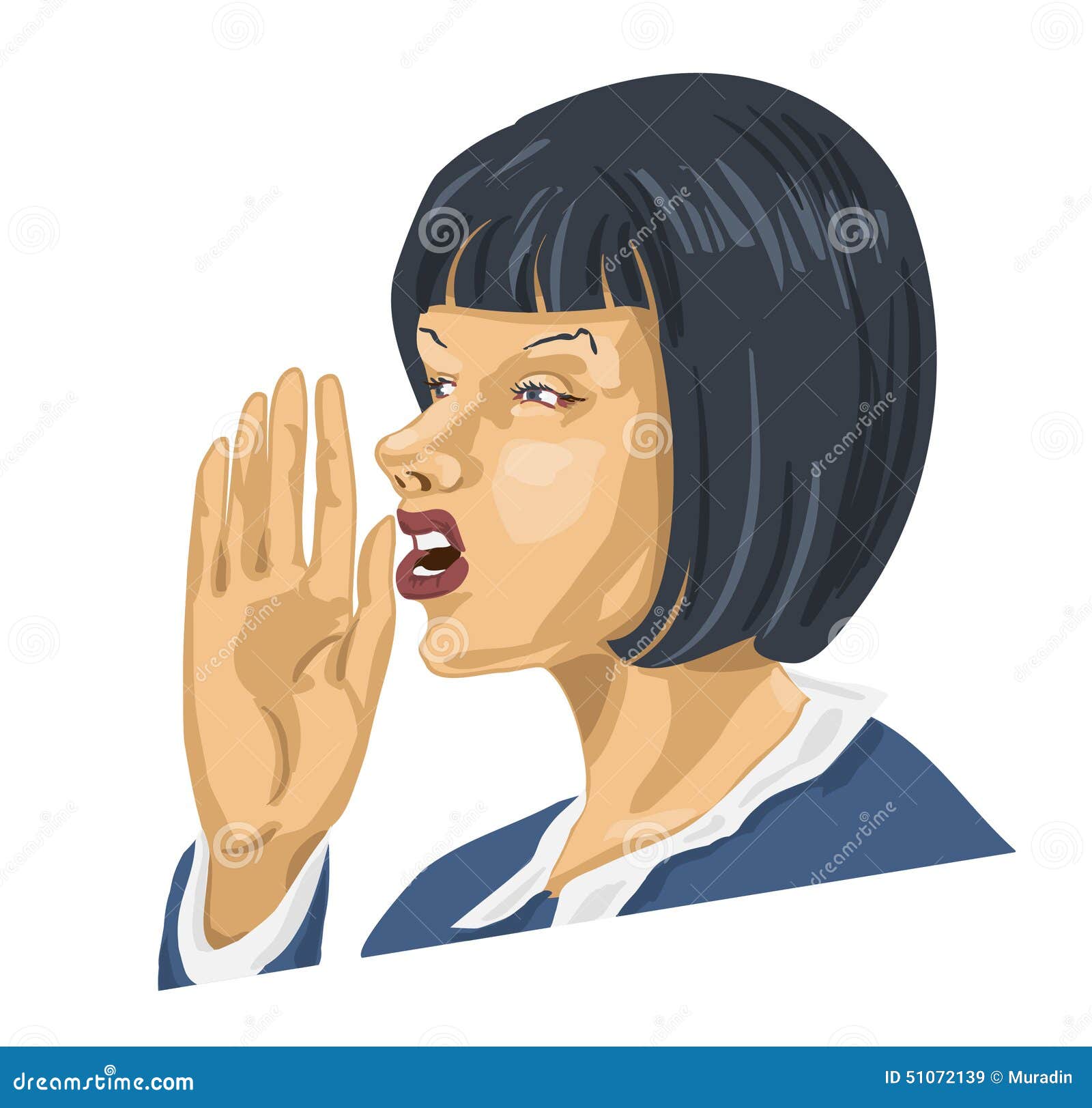 Gossiper stock vector. Illustration of worker, gossiper - 51072139