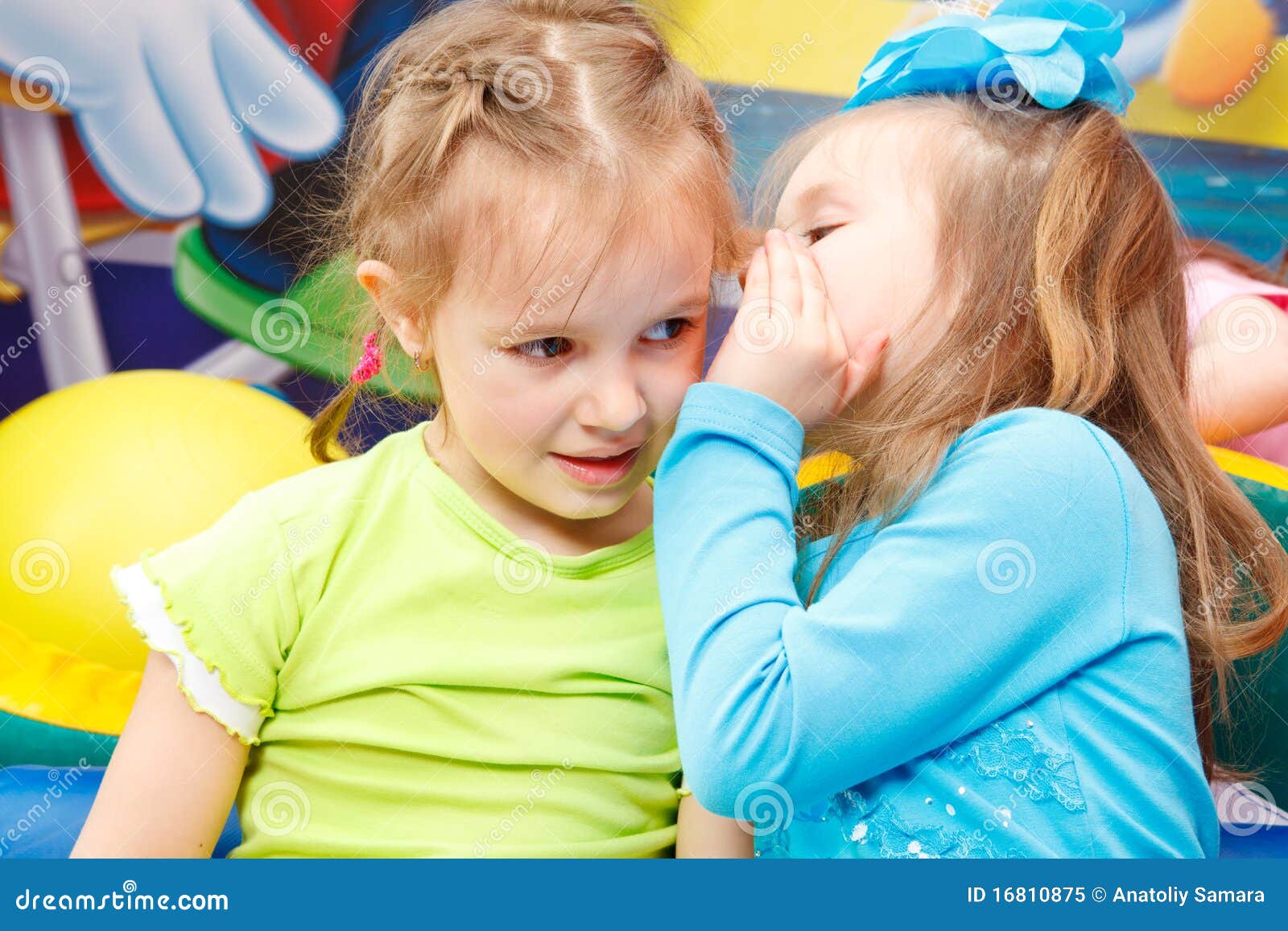 Gossiping stock image. Image of beautiful, intimate, preschool - 16810875