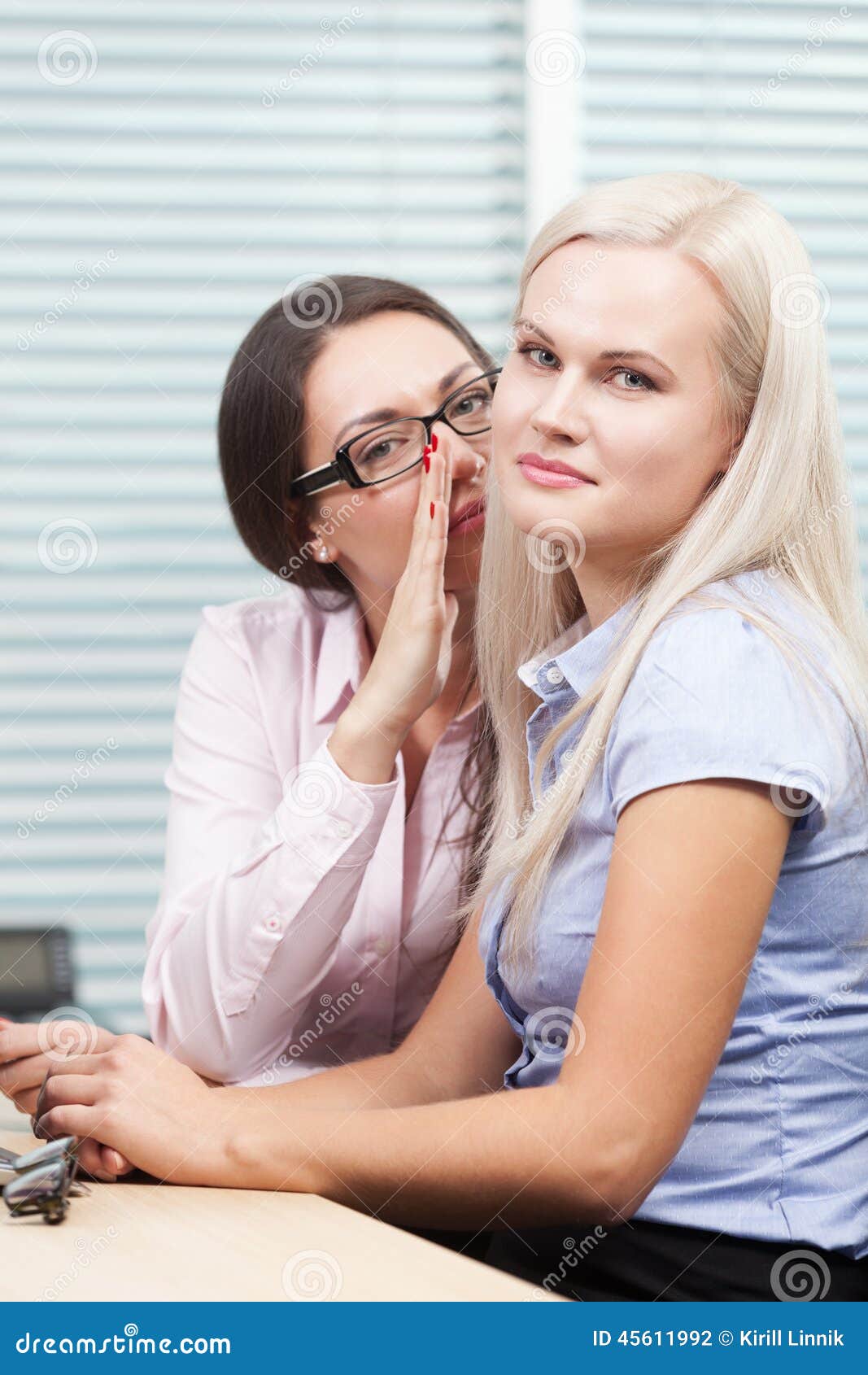 Gossips at work stock photo. Image of hair, girl, caucasian - 45611992
