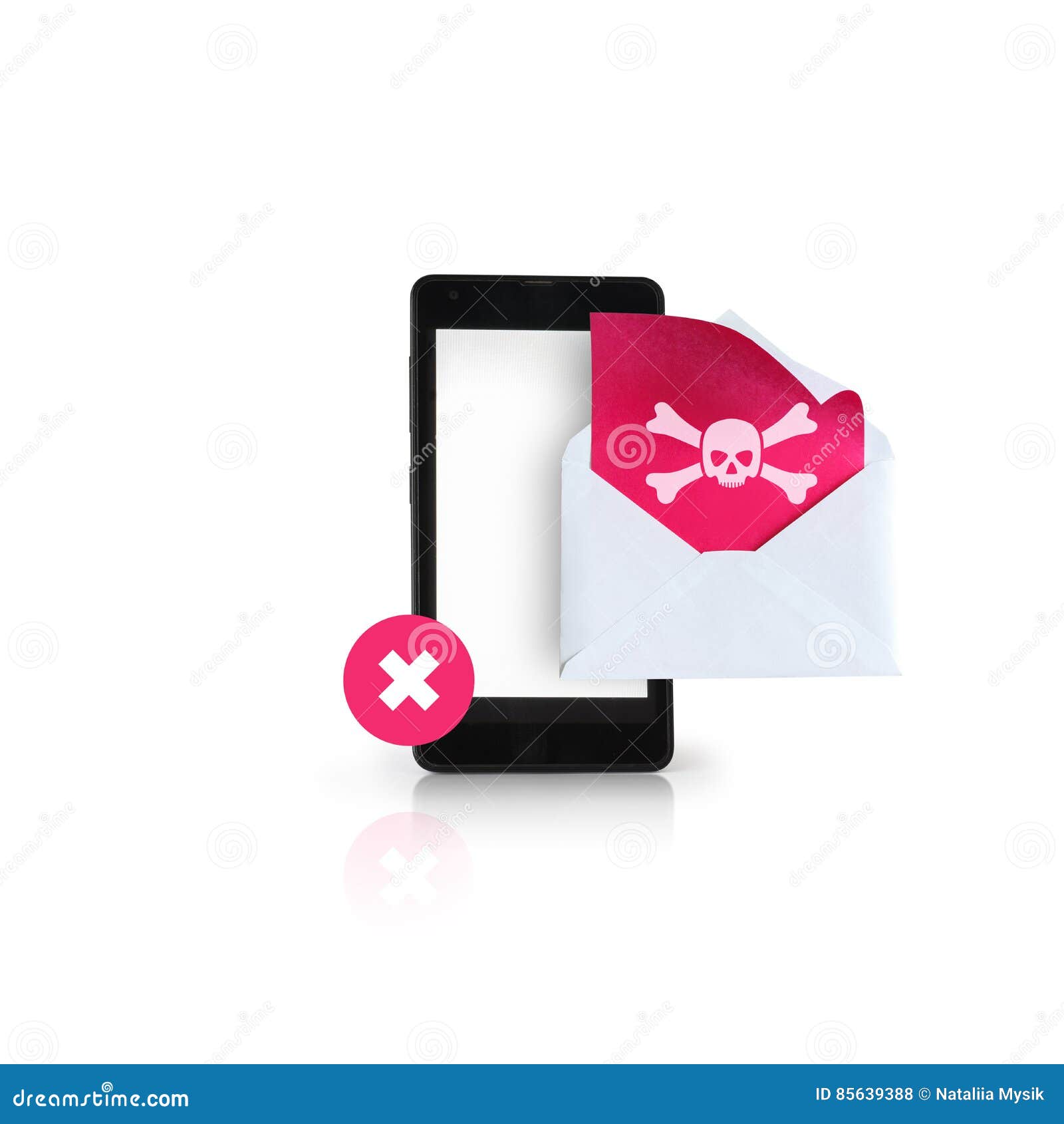 Got the Email with the Virus. Stock Photo - Image of computer, network ...