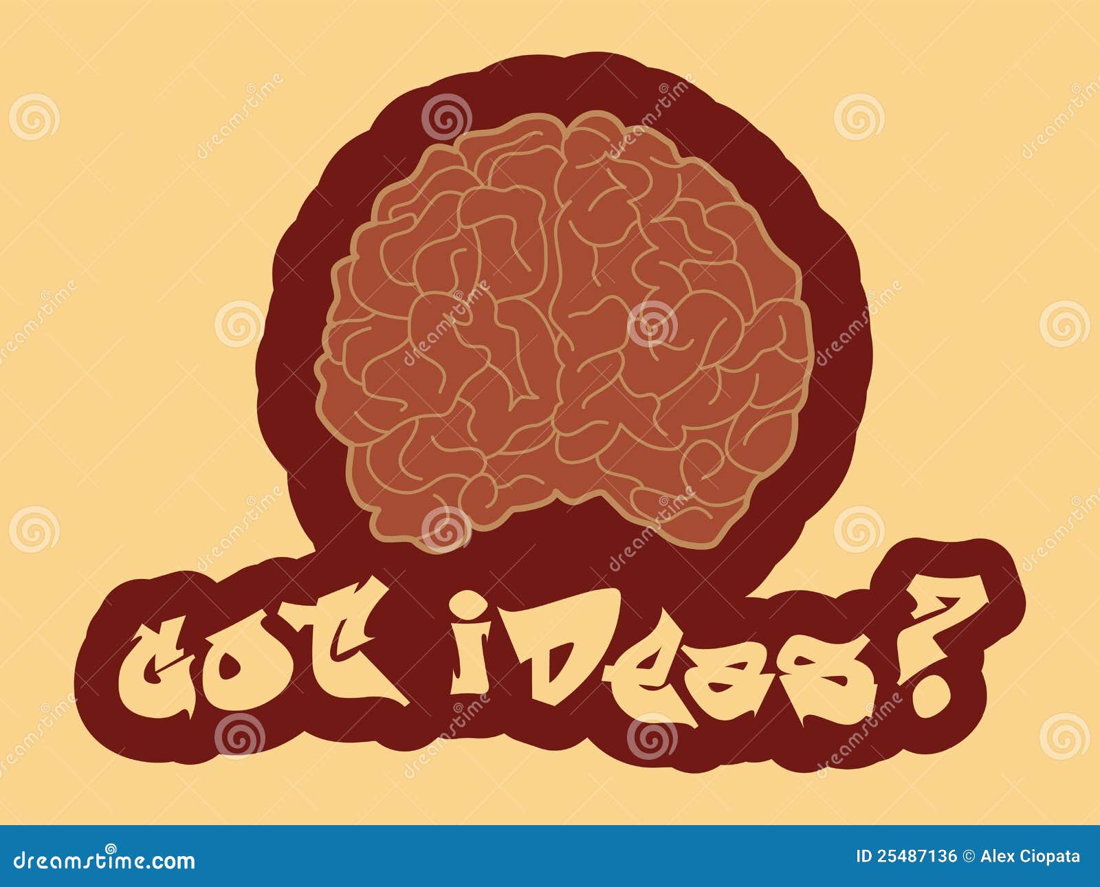 Got ideas stock vector. Illustration of mentality, lobes - 25487136